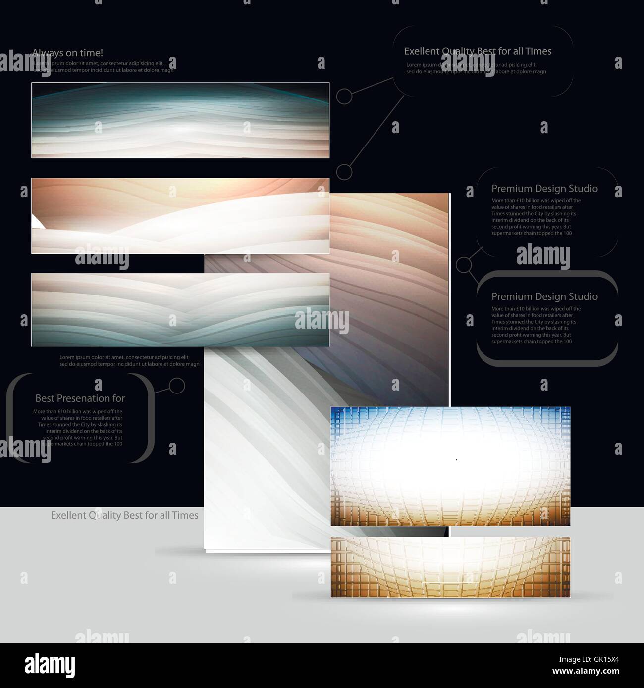Business style template hi-res stock photography and images - Alamy