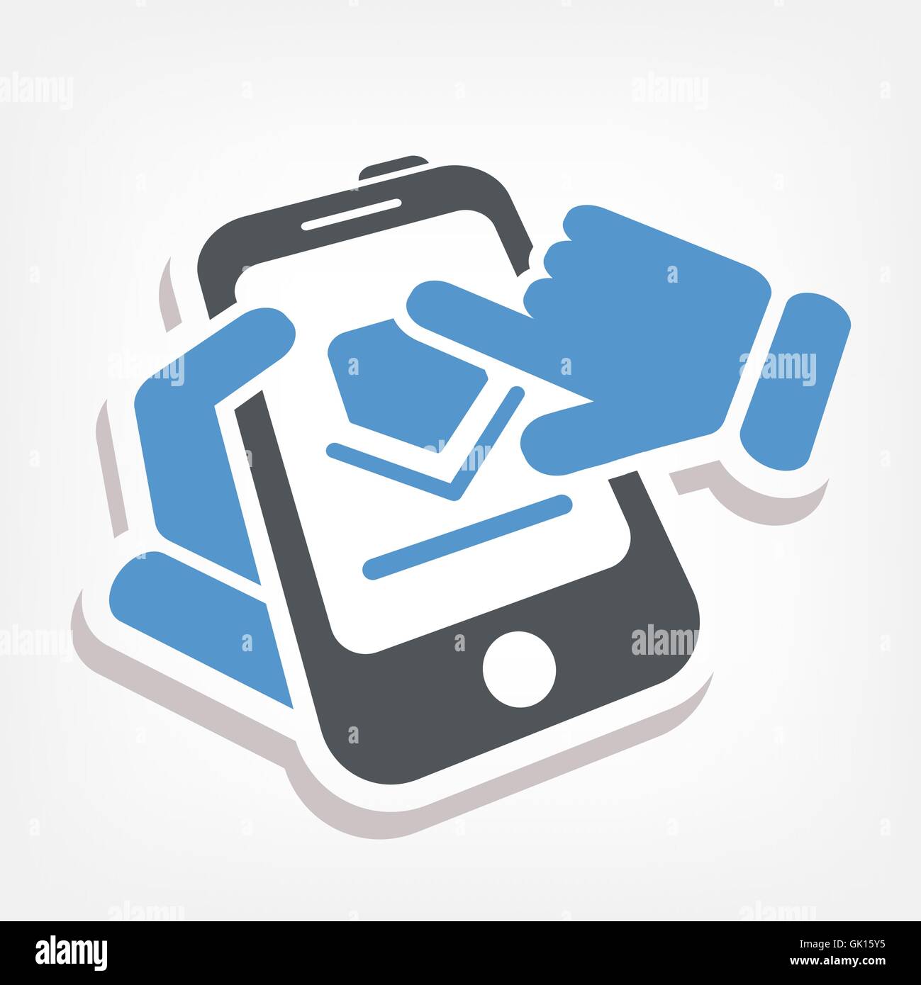 Smartphone download icon Stock Vector Image & Art - Alamy