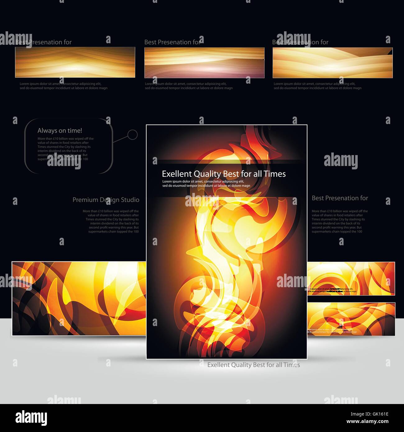 business style template Stock Vector Image & Art - Alamy