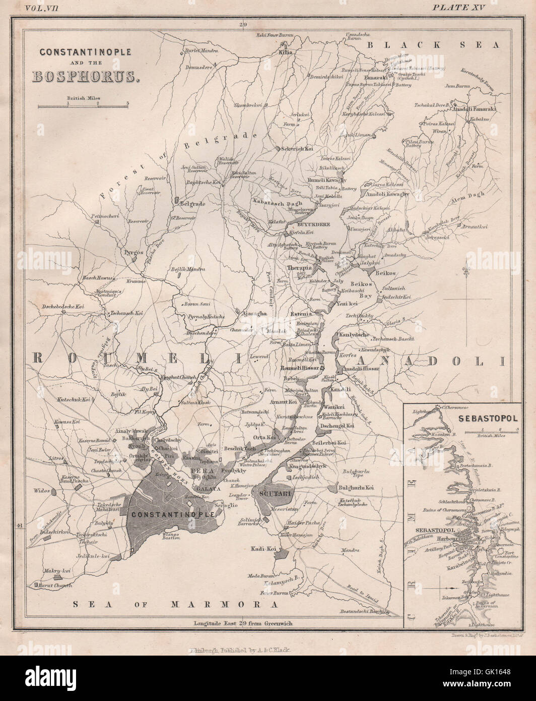 Map of sebastopol hi-res stock photography and images - Alamy