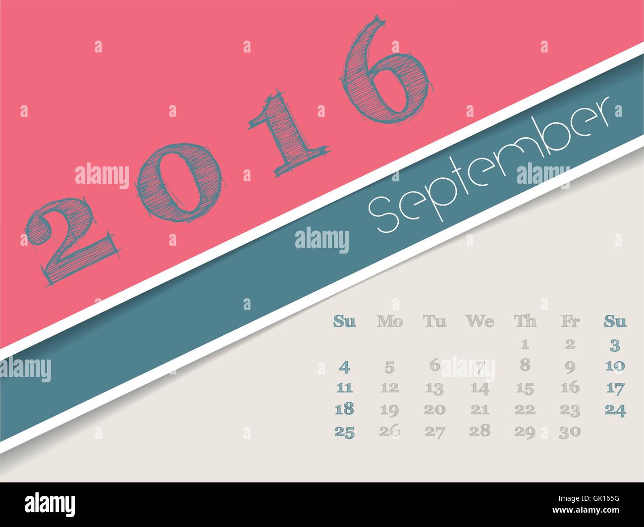 September 2016 Stock Vector Images - Alamy