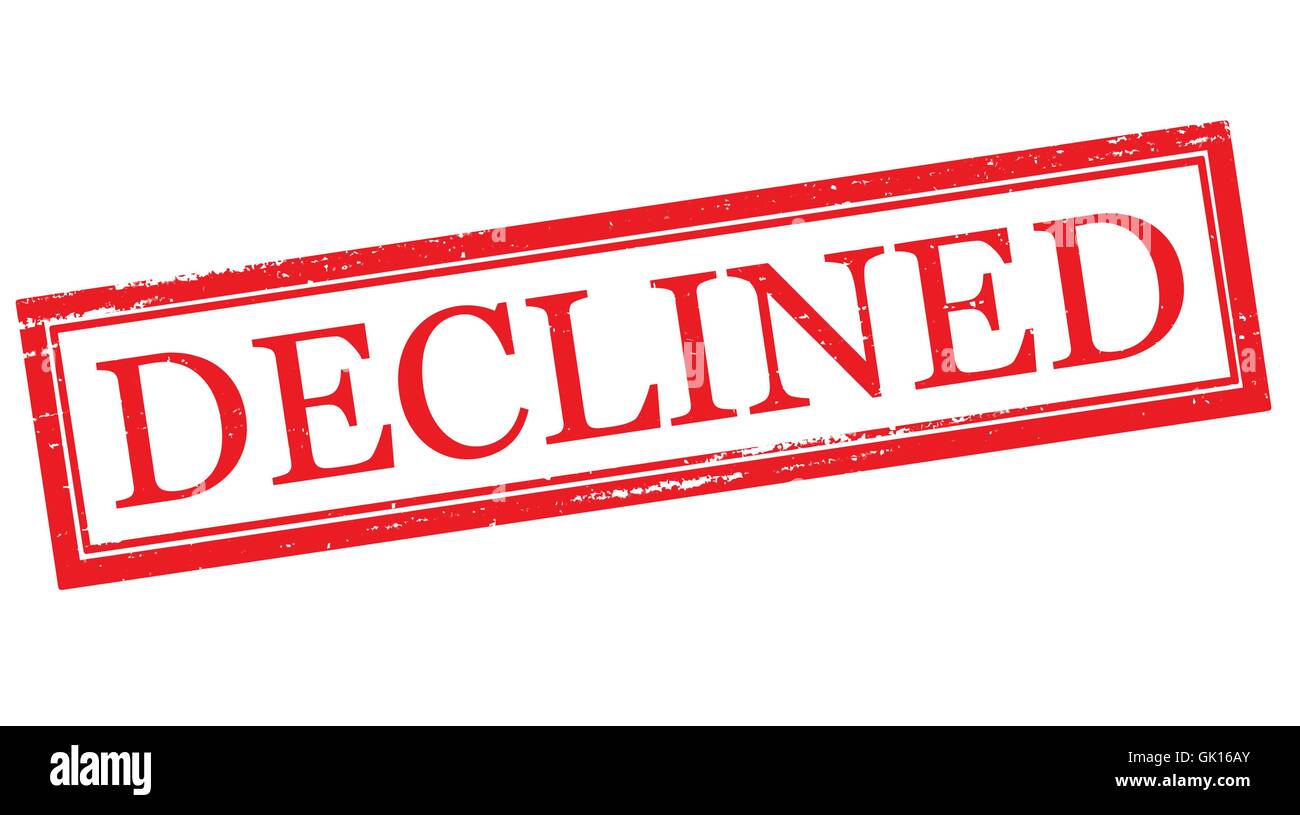 Declined stamp Stock Vector Images - Alamy