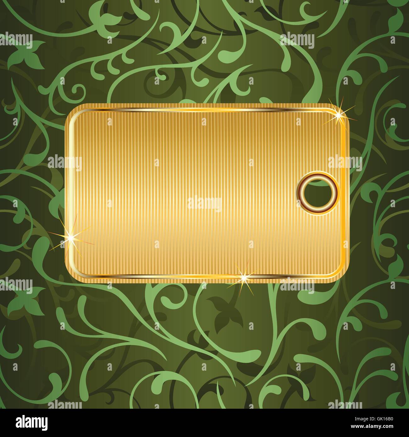 Golden tag Stock Vector Images - Alamy