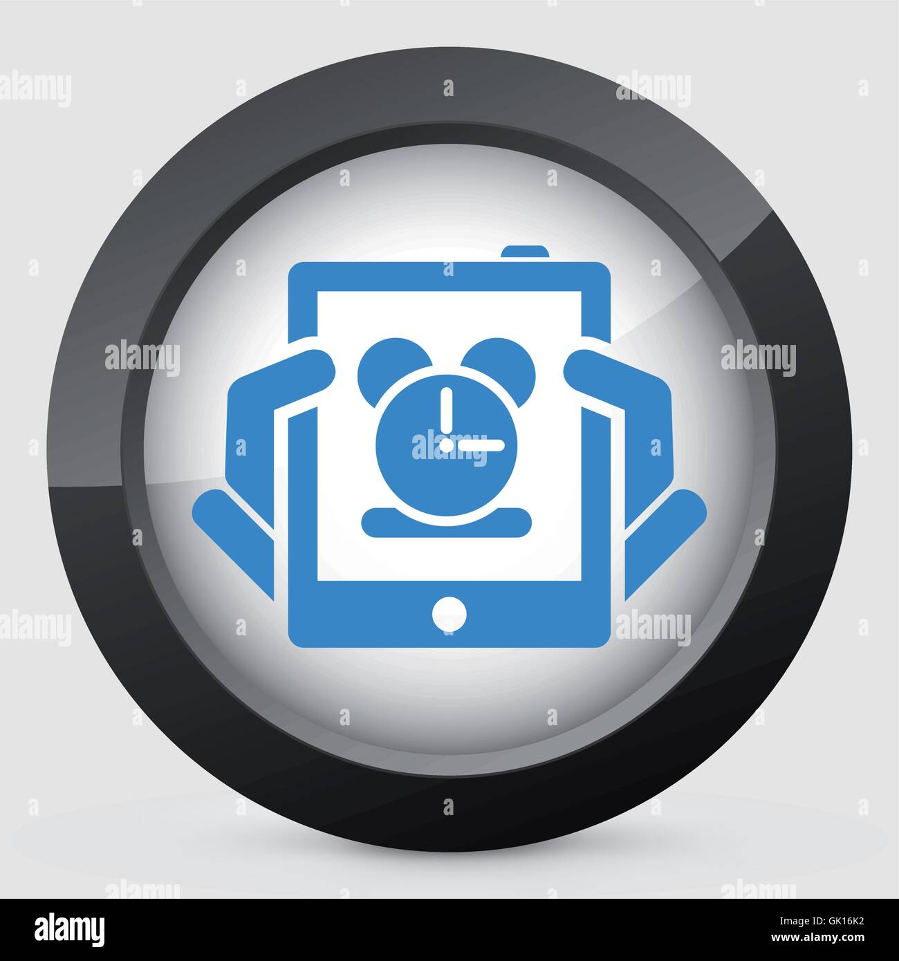 Tablet clock icon Stock Vector Image & Art - Alamy