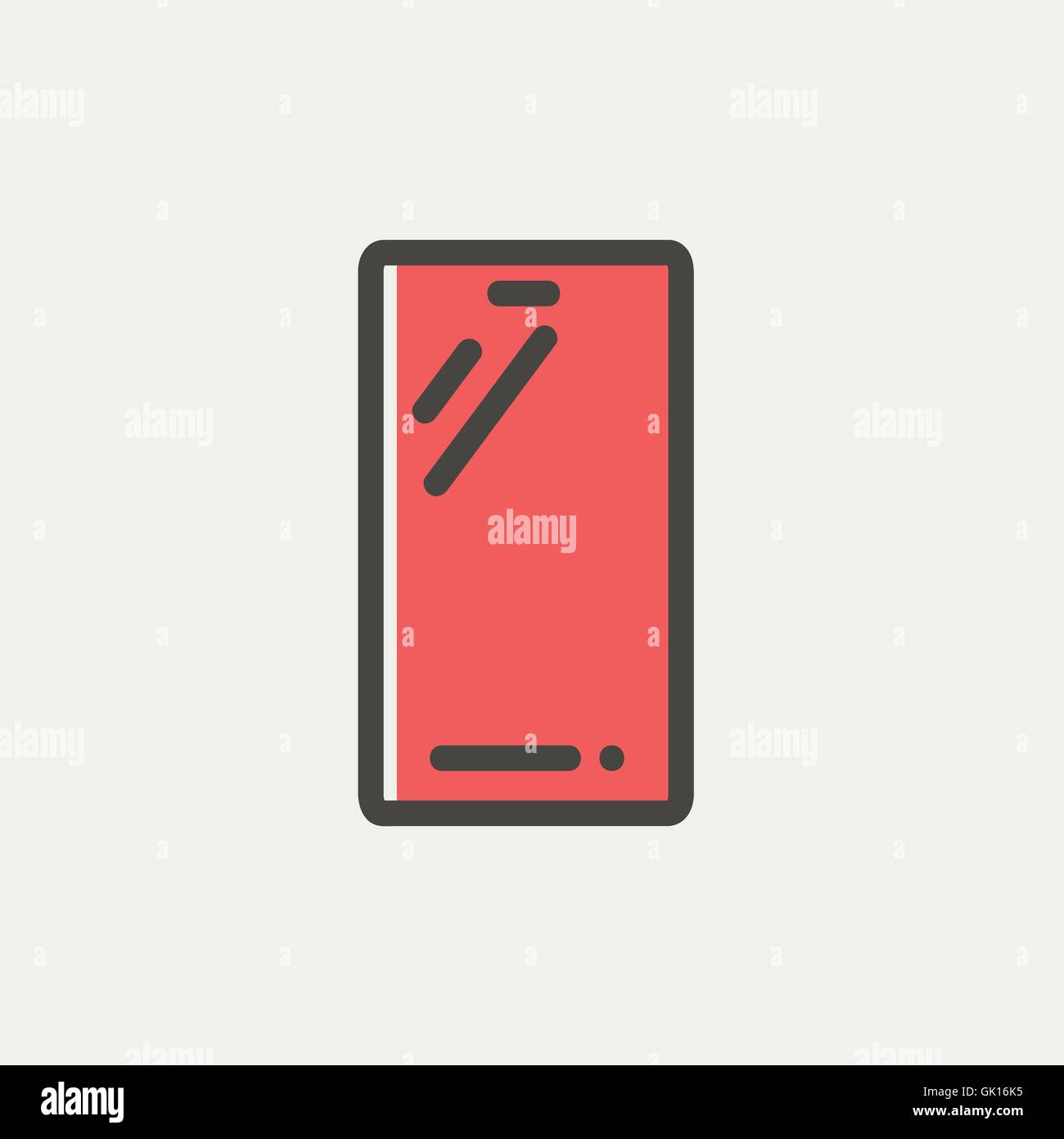 Iphone mobile icon vector Stock Vector Images - Alamy