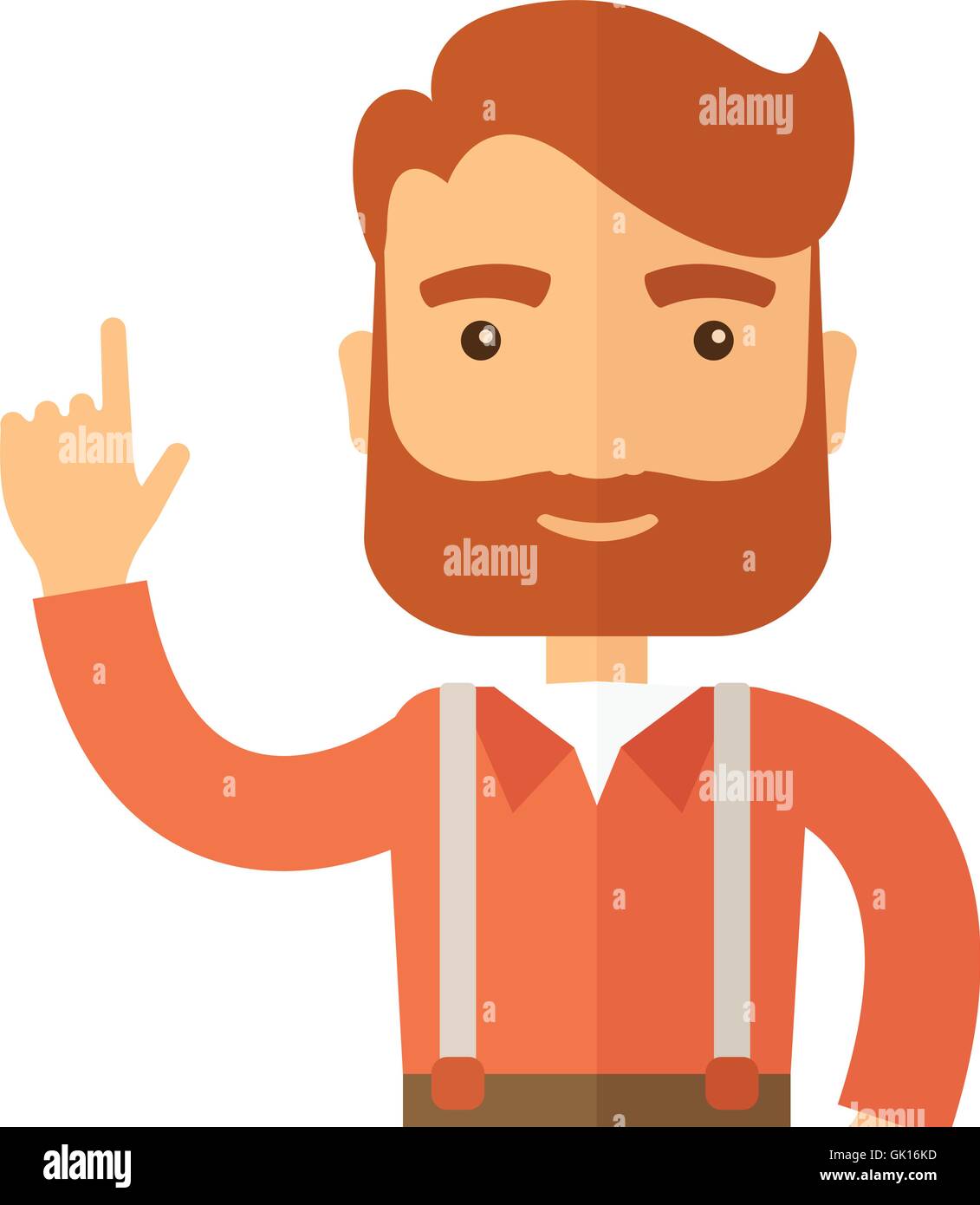 Young office employee confident Stock Vector Images - Alamy