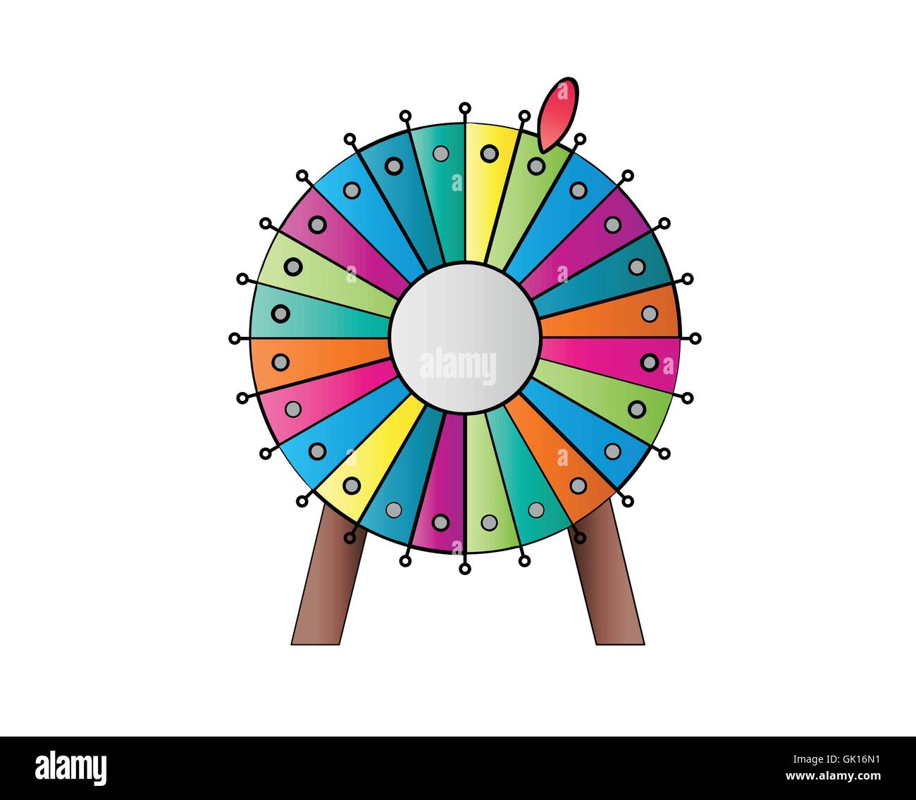 Colorful fortune wheel design Stock Vector Images - Alamy