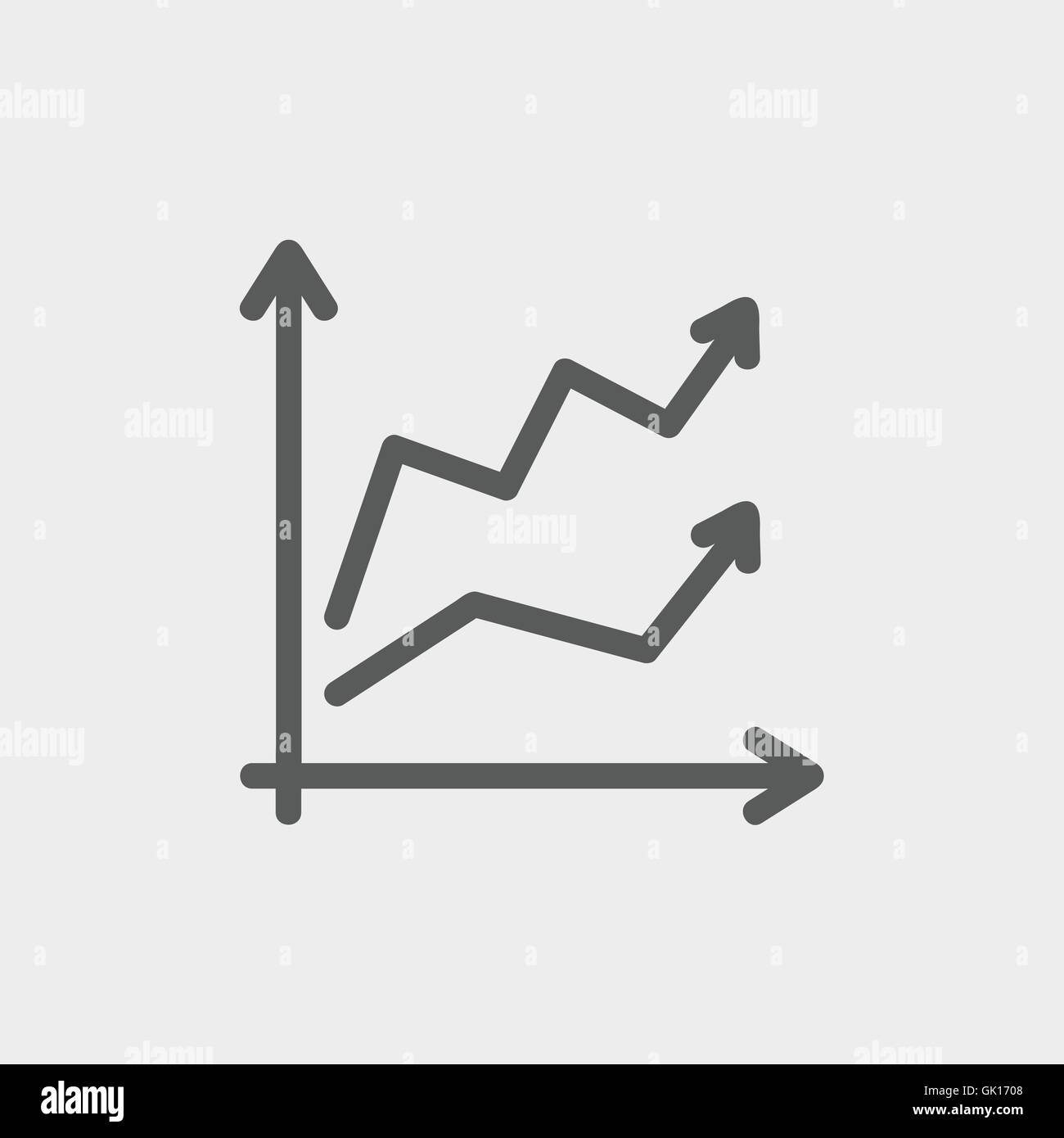 Paint brush up arrows hi-res stock photography and images - Alamy