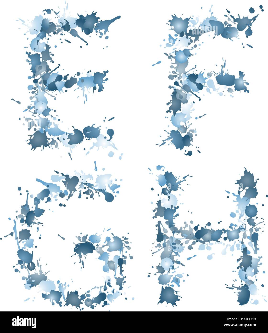 alphabet water drop Stock Vector Image & Art - Alamy