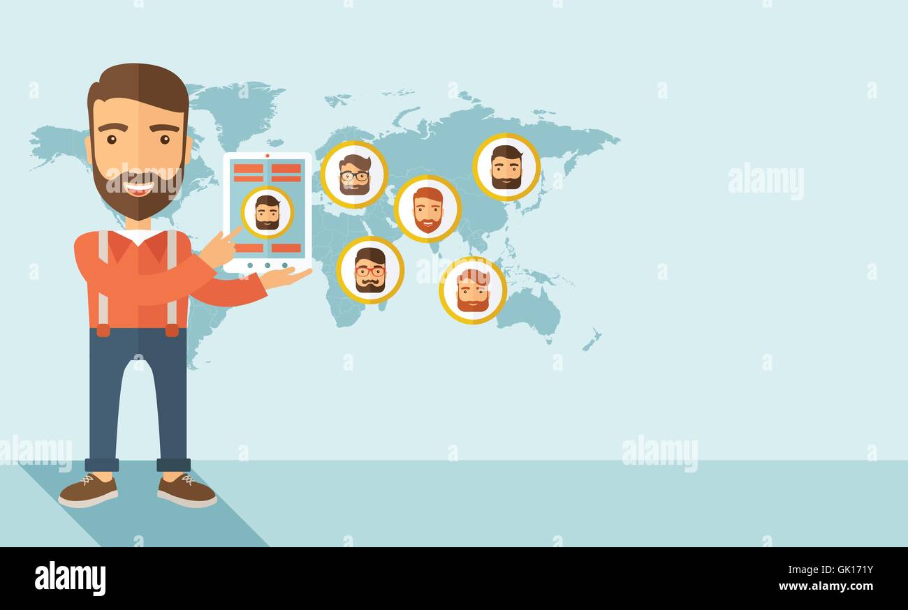 Colleague network Stock Vector Images - Alamy