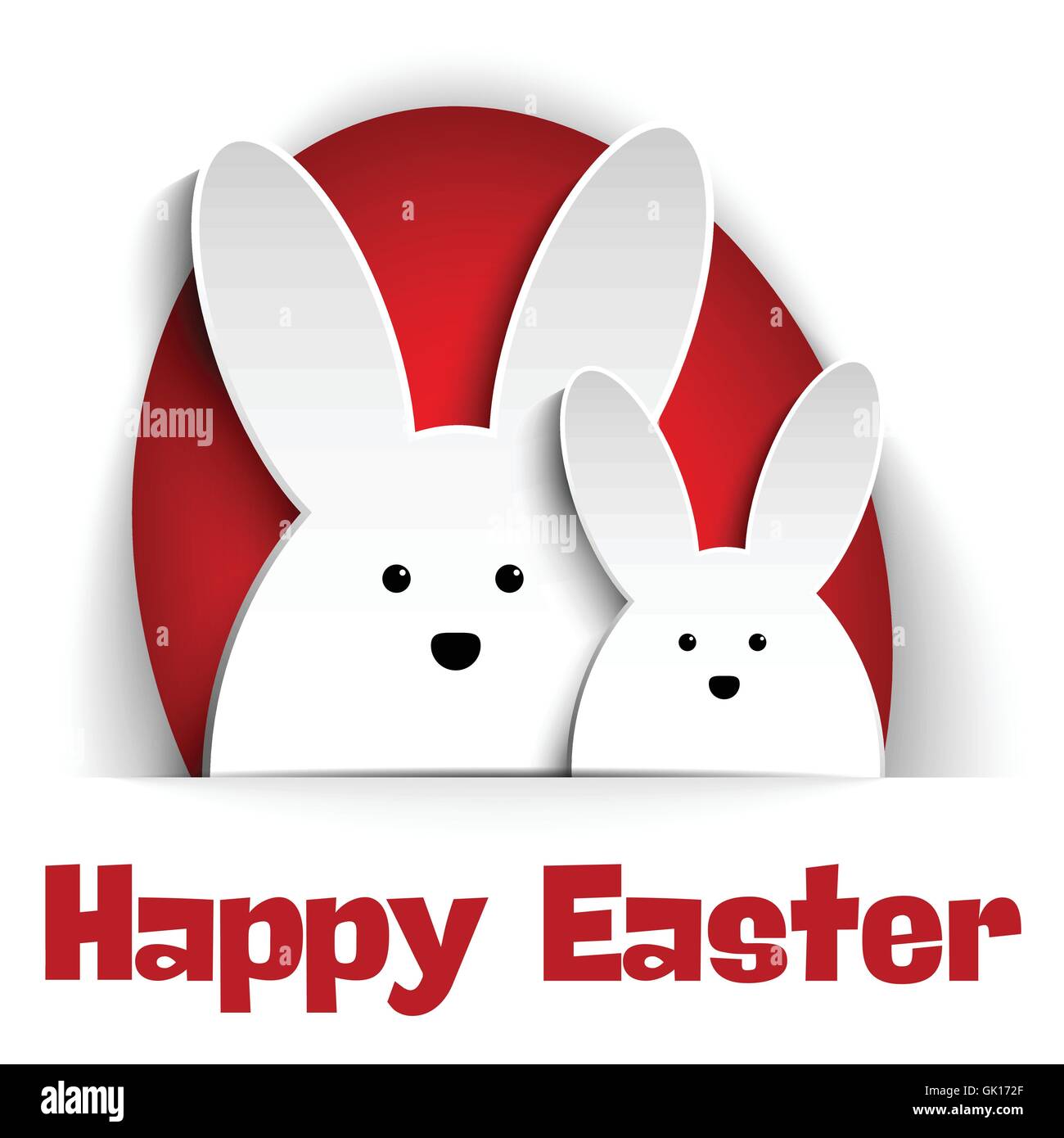 White background hare family Cut Out Stock Images & Pictures - Alamy