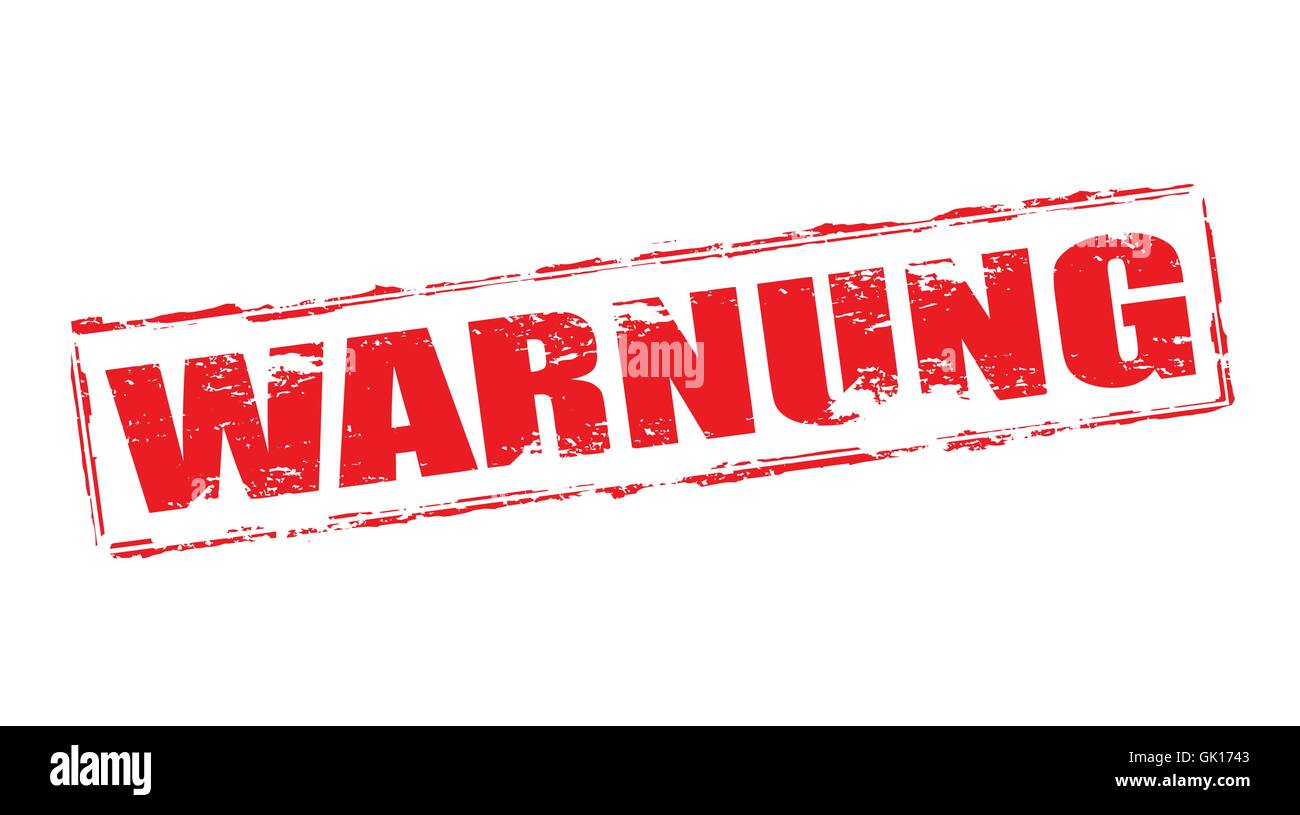 German red warning sign Stock Vector Images - Alamy