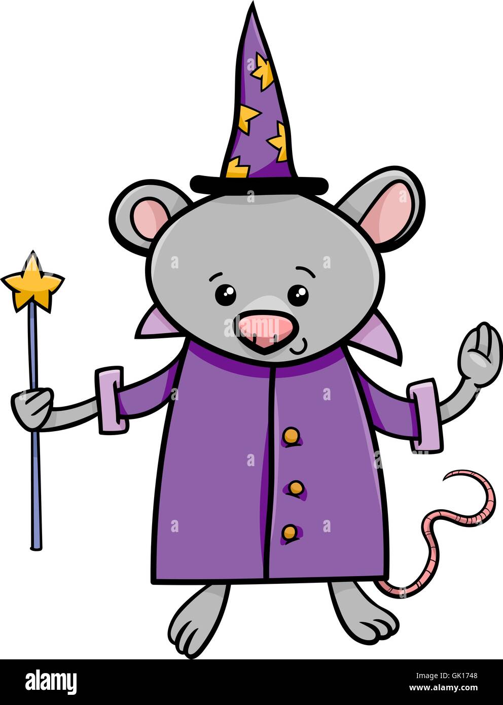 wizard mouse cartoon illustration Stock Vector Image & Art - Alamy