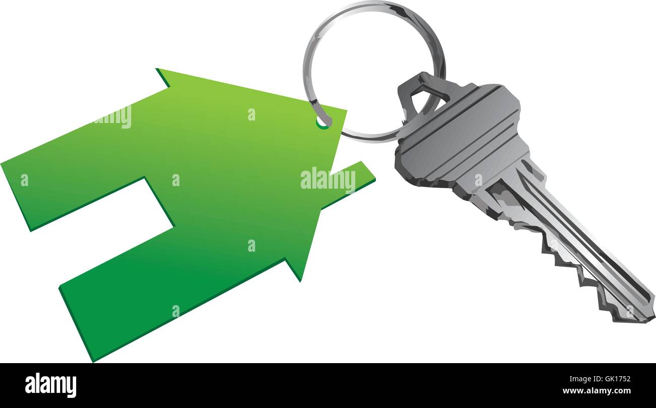 House Keys Green Stock Vector Image & Art - Alamy