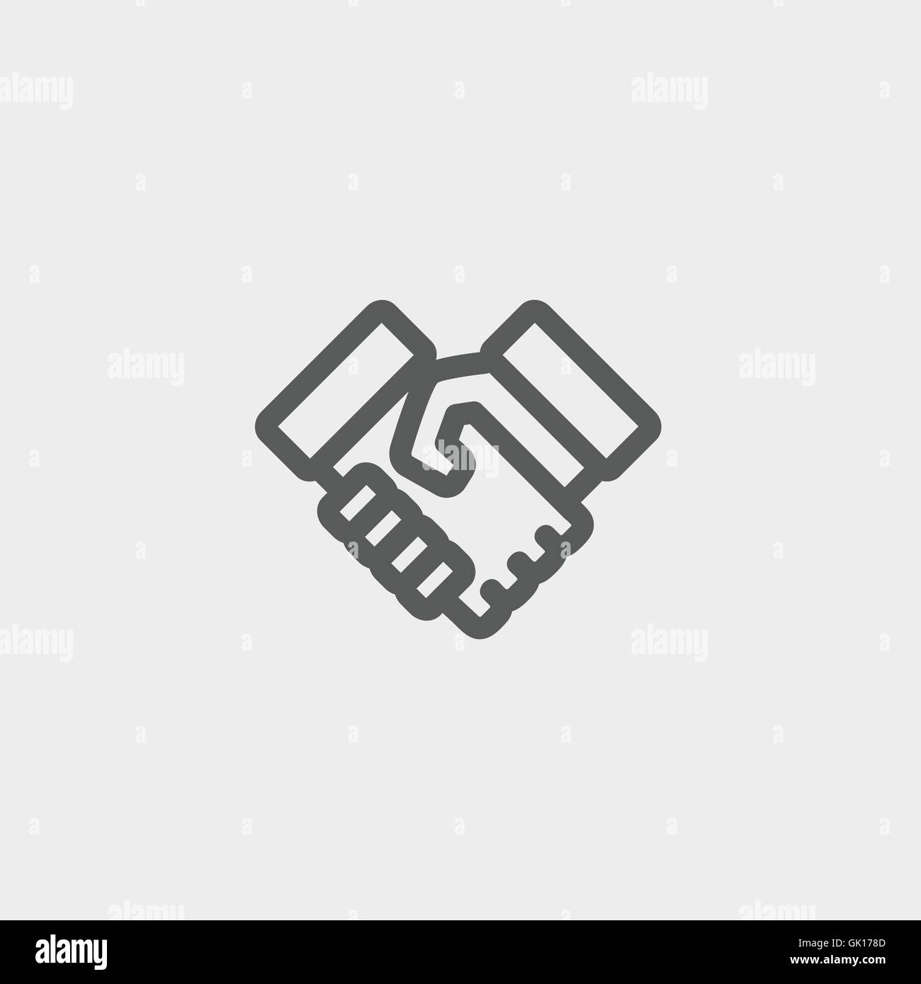 Blue sign handshake symbol icon hi-res stock photography and images - Alamy