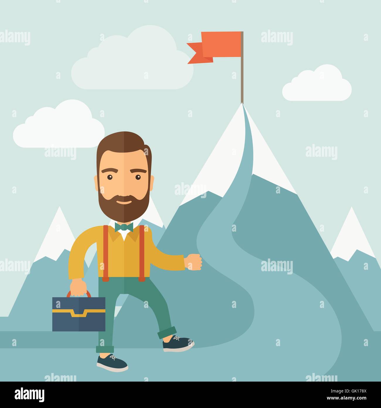 Steep mountain top Stock Vector Images - Alamy