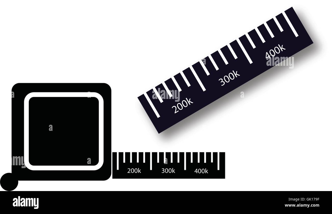 Ruler tape Stock Vector Images - Alamy