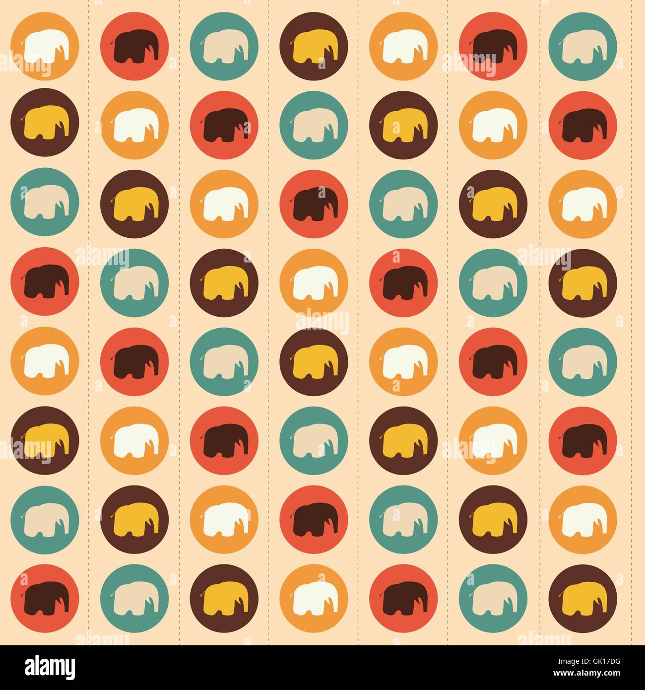 Elephants seamless pattern Stock Vector Image & Art - Alamy