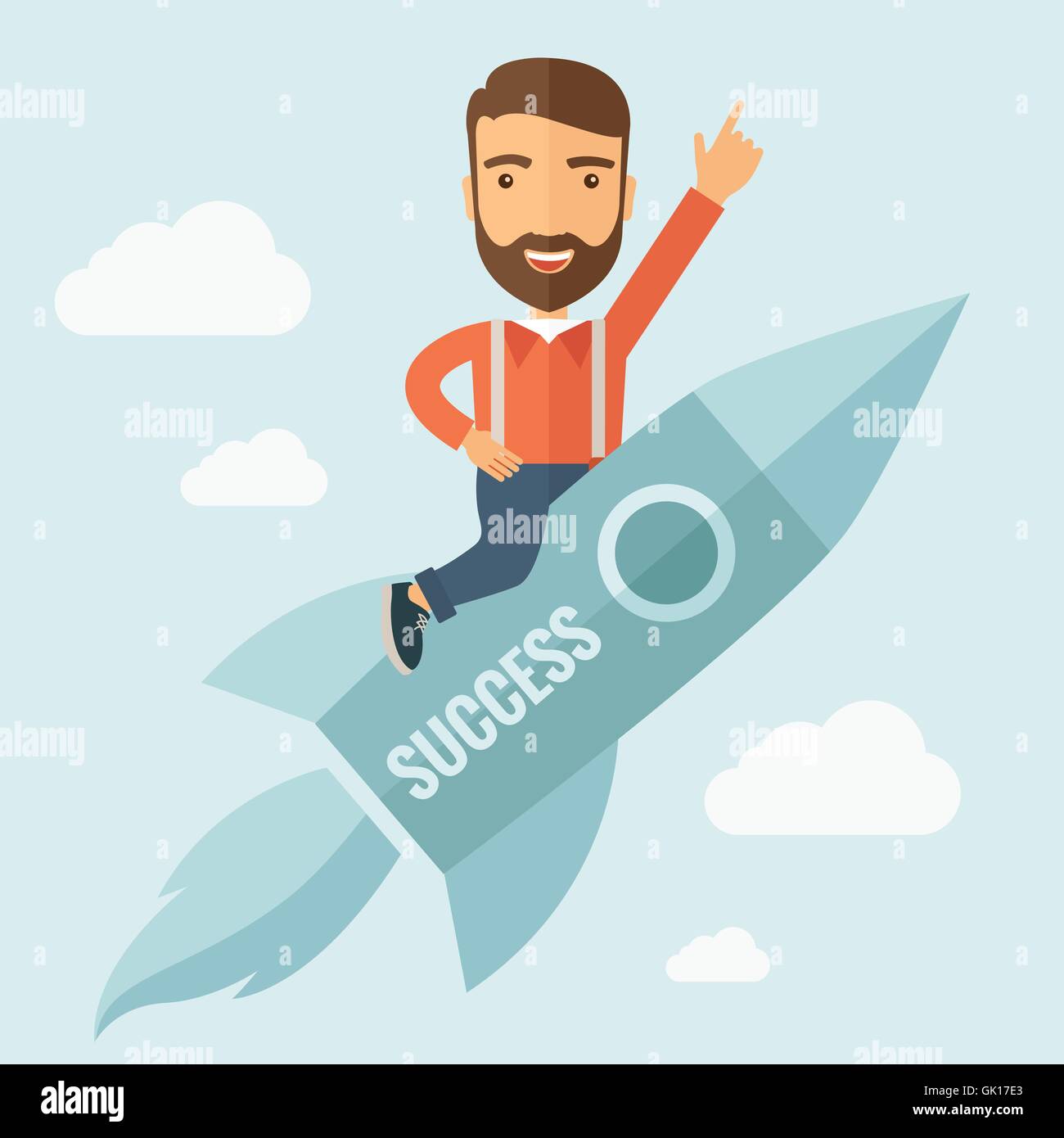 Rocket cartoon smoke hi-res stock photography and images - Alamy