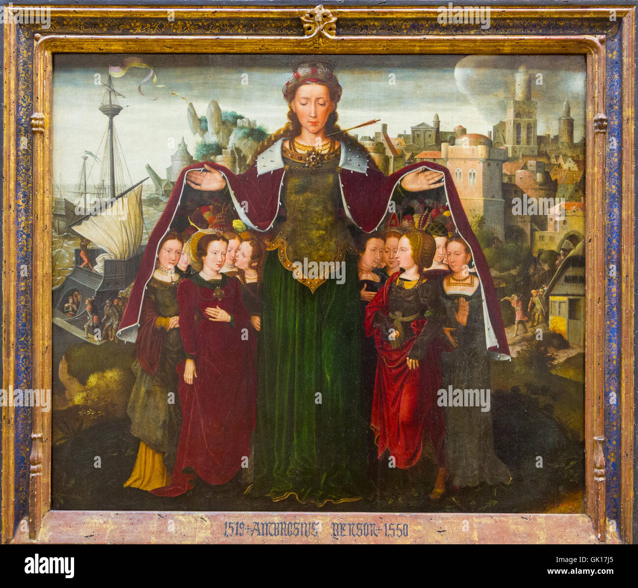 Picture with a religious scene Stock Photo - Alamy