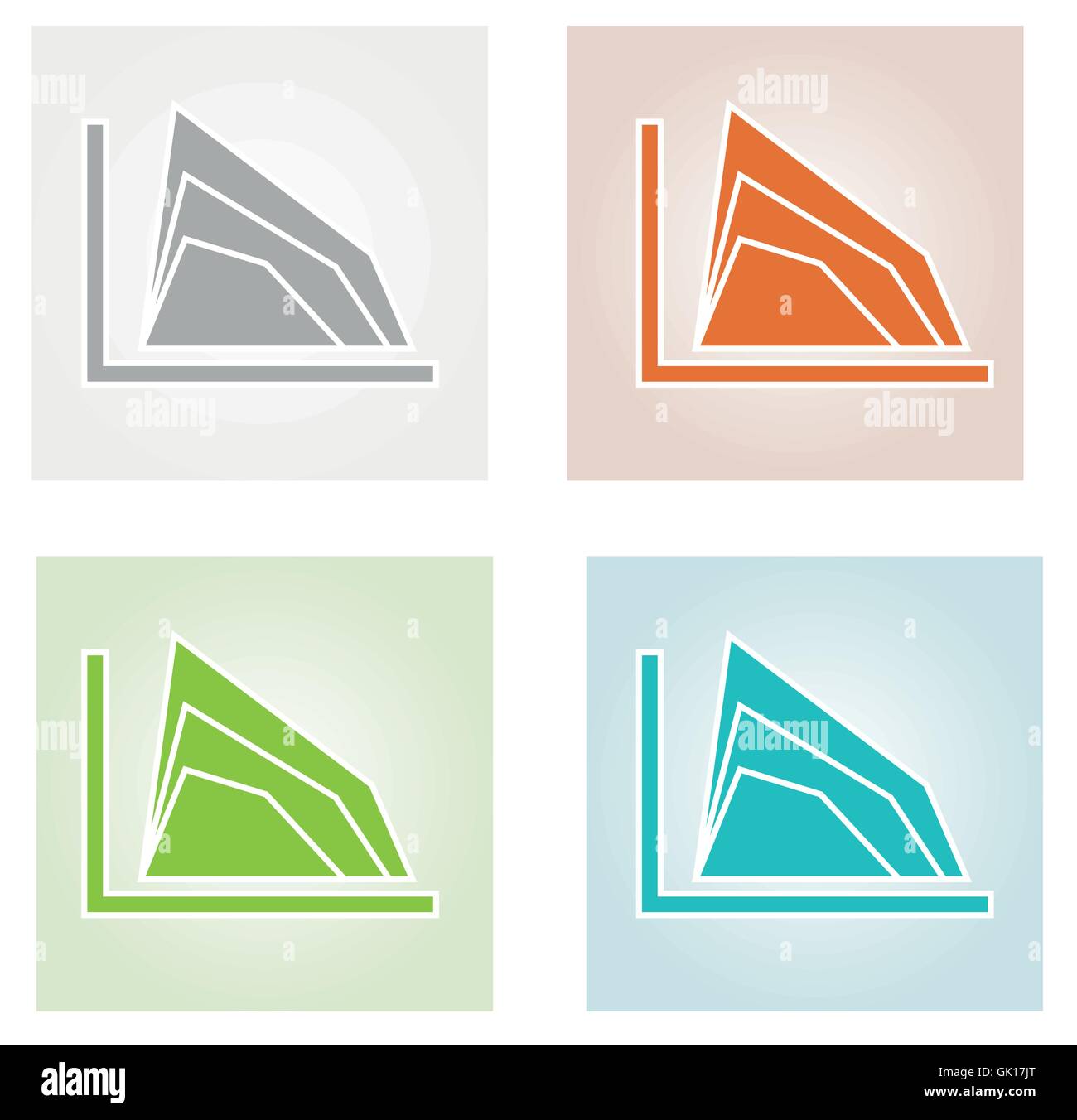 four color area charts Stock Vector Image & Art - Alamy