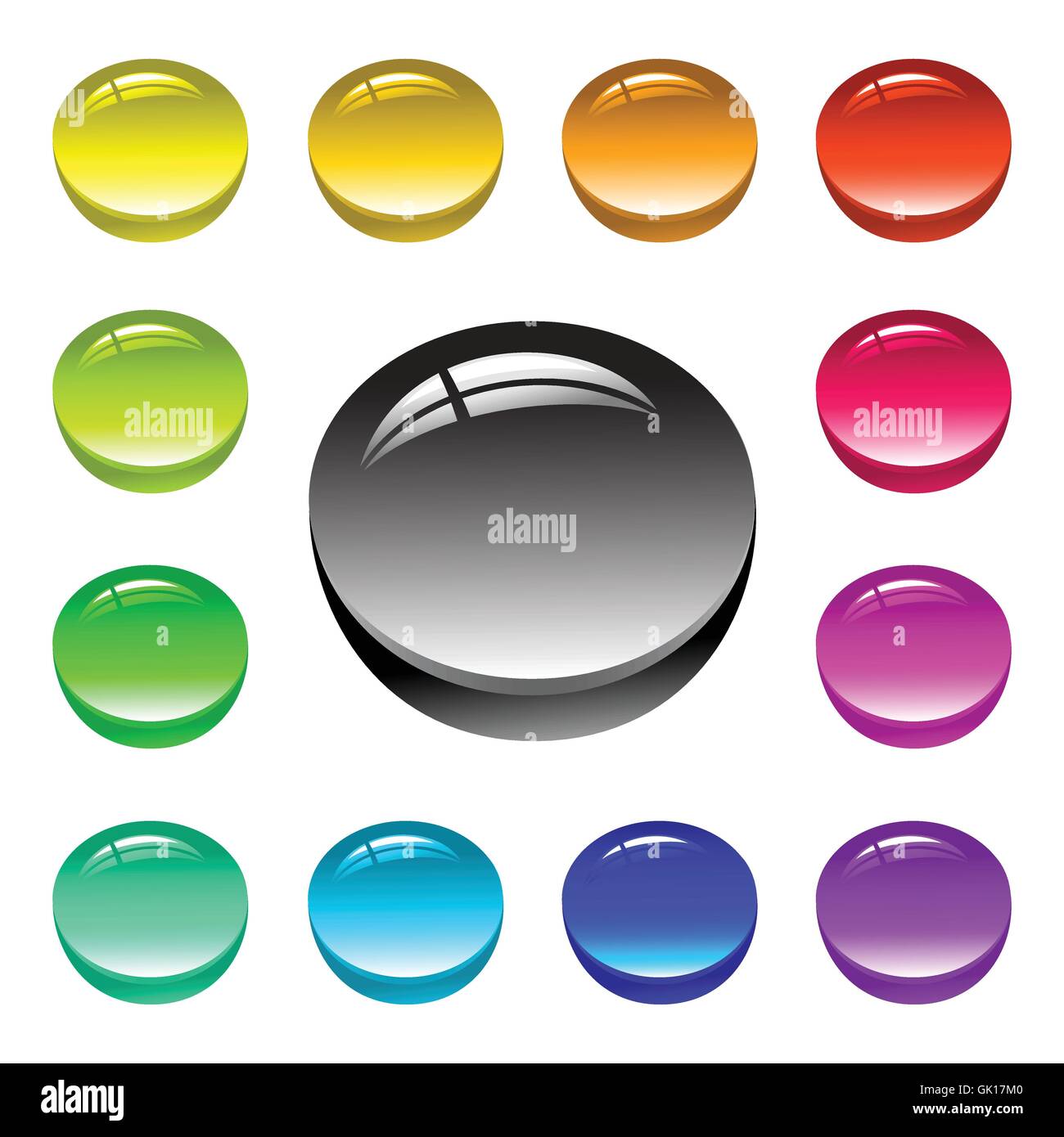 set of buttons Stock Vector Image & Art - Alamy