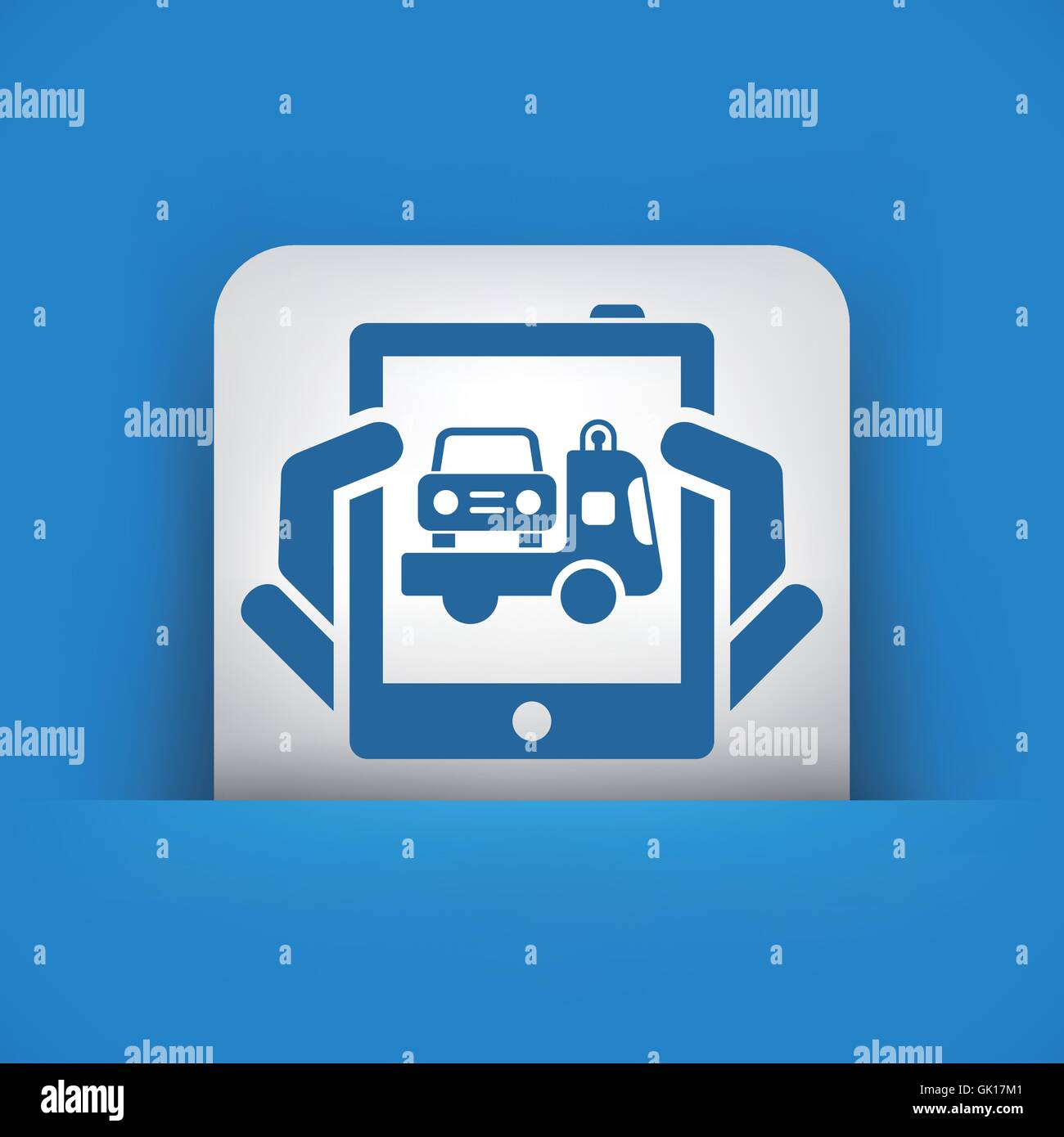 Roadside assistance truck car Stock Vector Images - Alamy