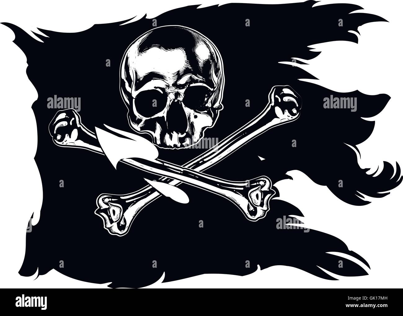 Jolly Roger Flag Drawing Stock Photos & Jolly Roger Flag Drawing Stock ...