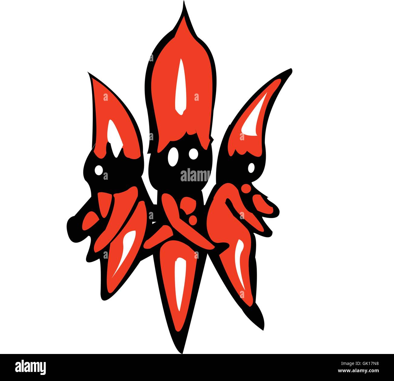 Desert pea broken hill Stock Vector Images - Alamy