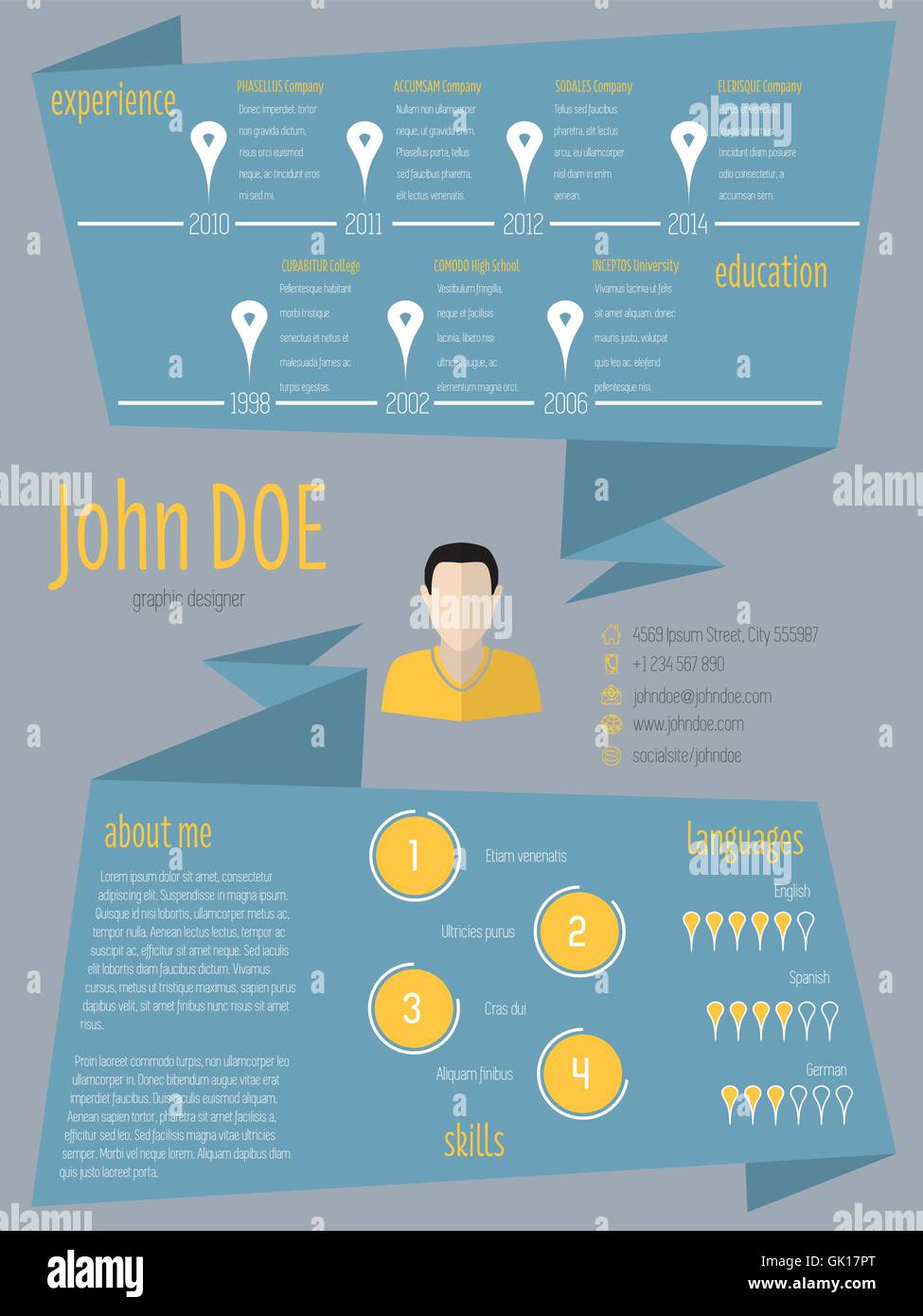 Timeline photo Stock Vector Images - Alamy