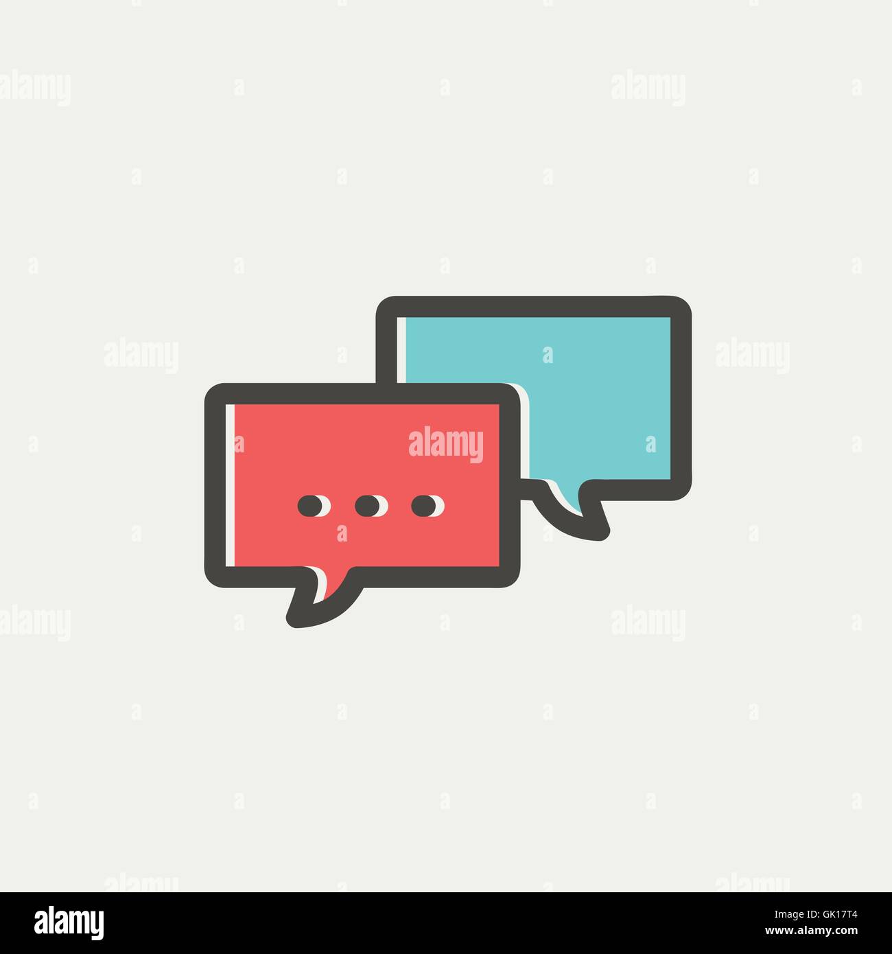 Sms icon outline design hi-res stock photography and images - Alamy