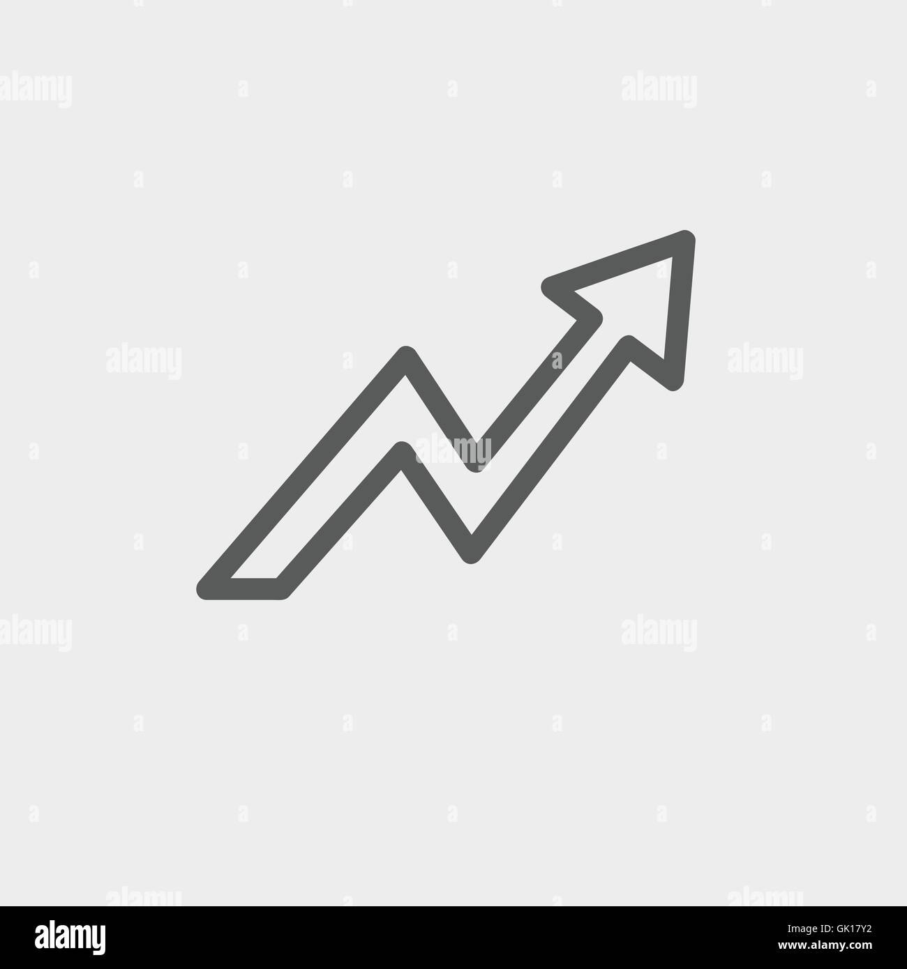 Lightning arrow upward thin line icon Stock Vector Image & Art - Alamy