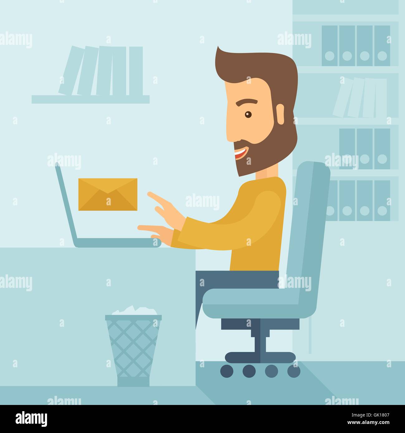 Computer chat room student Stock Vector Images - Alamy