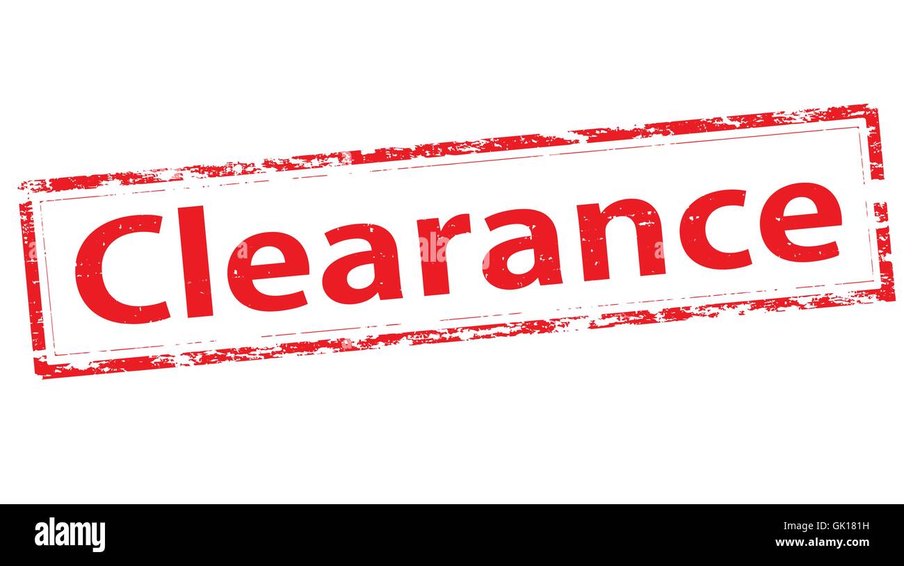 Clearance sign Stock Vector Images - Alamy