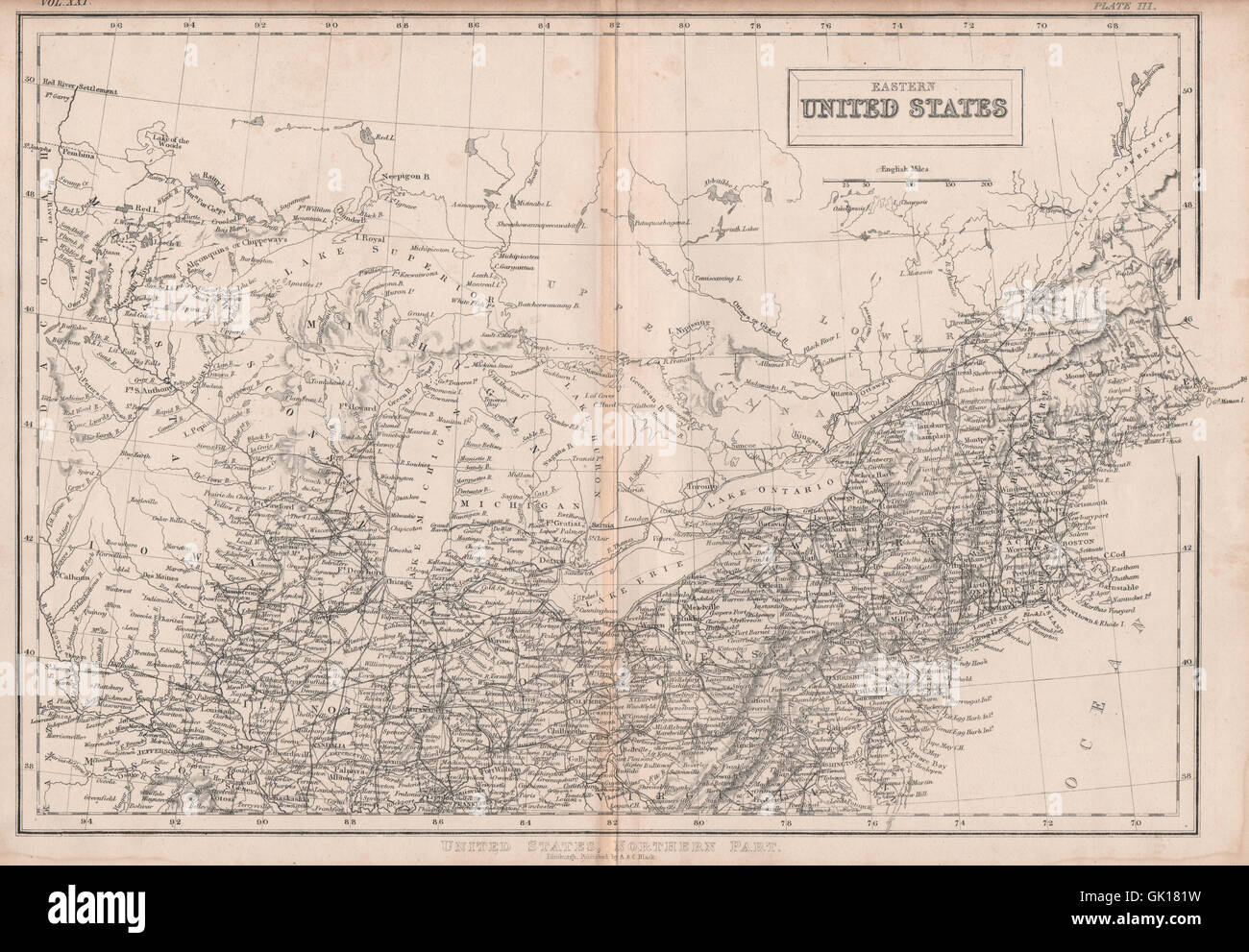 Map usa 1860 hi-res stock photography and images - Alamy