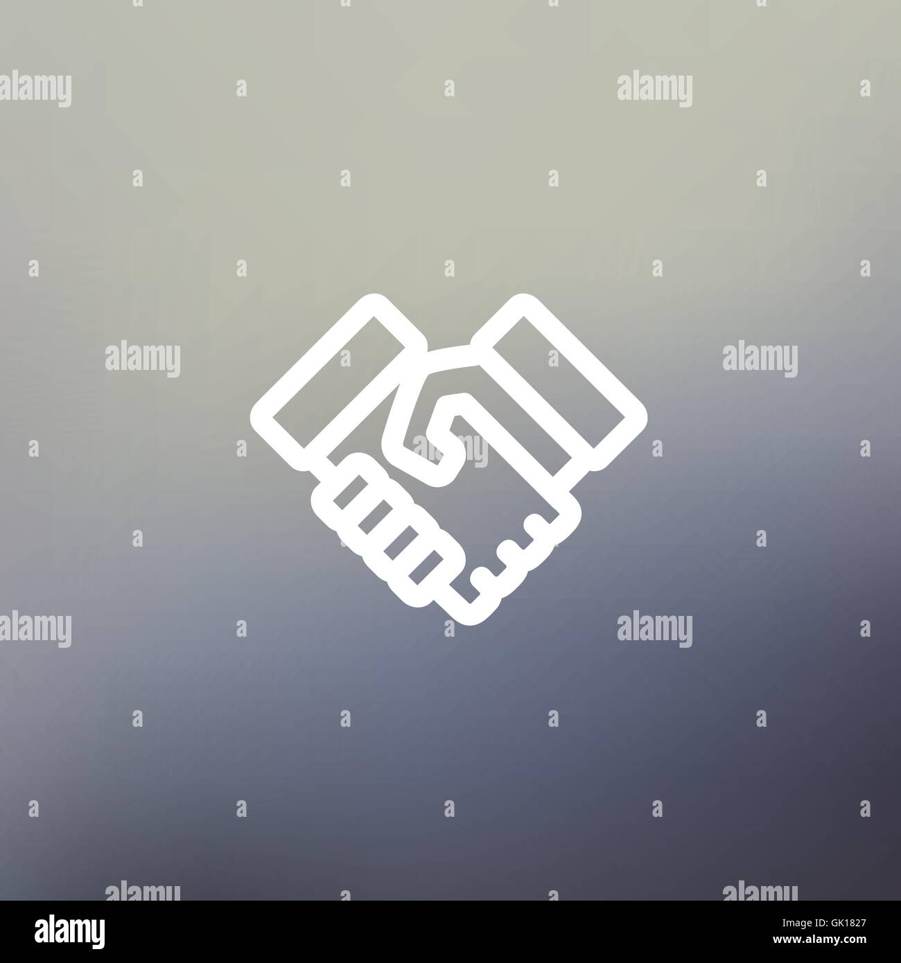 Blue sign handshake symbol icon hi-res stock photography and images - Alamy