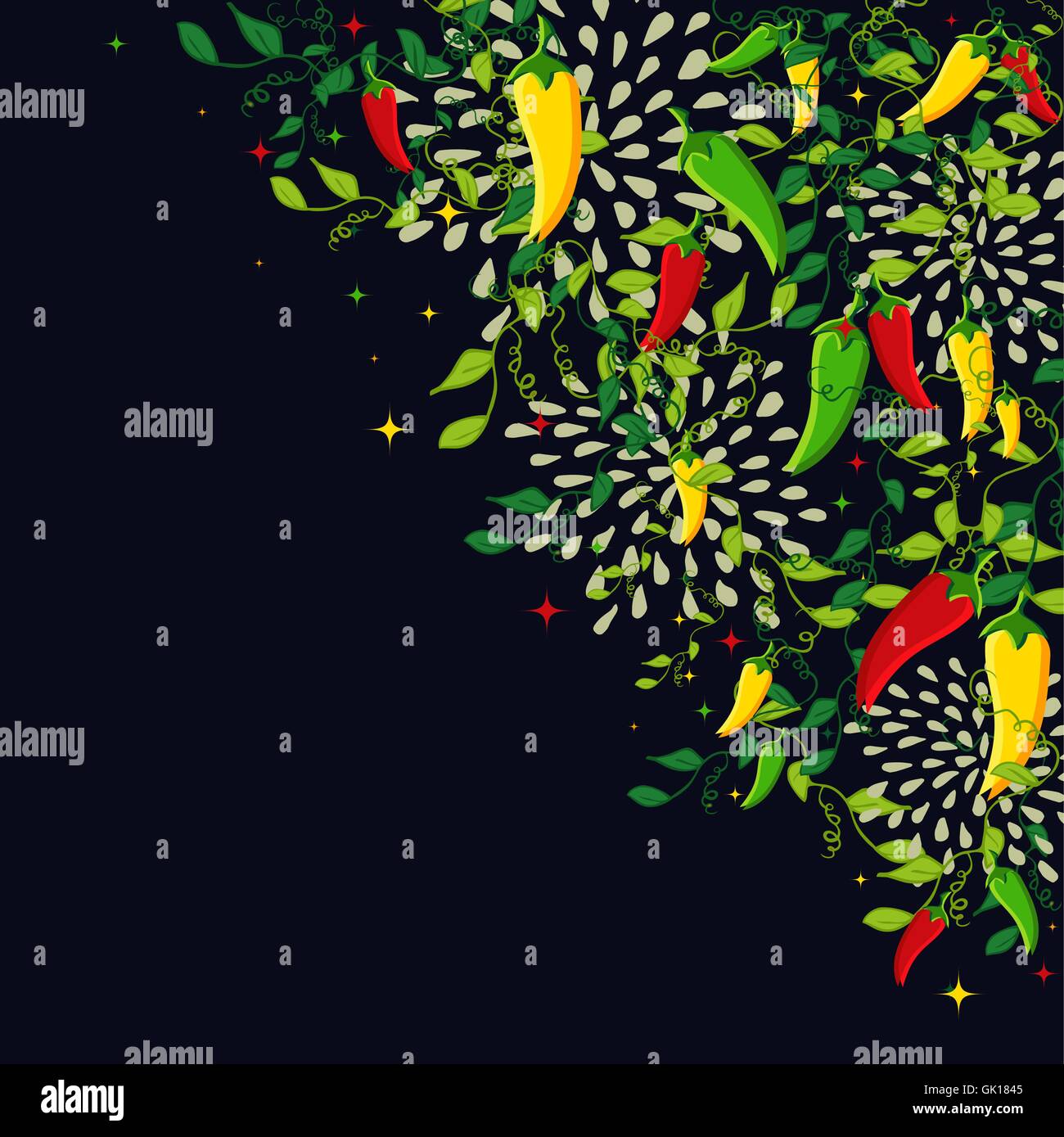 Isolated mexican taco chilli Stock Vector Images - Alamy