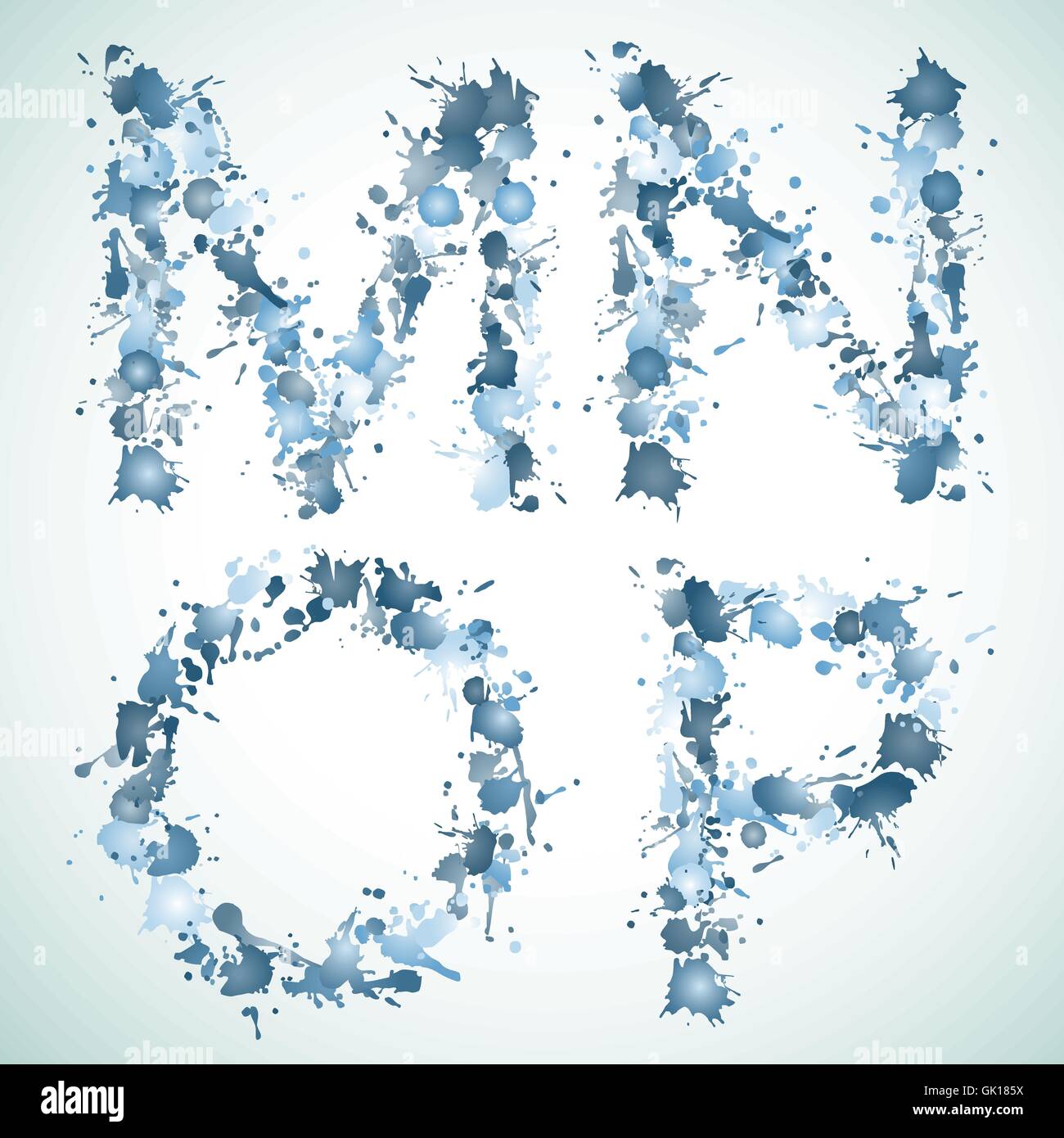 alphabet water drop Stock Vector Image & Art - Alamy