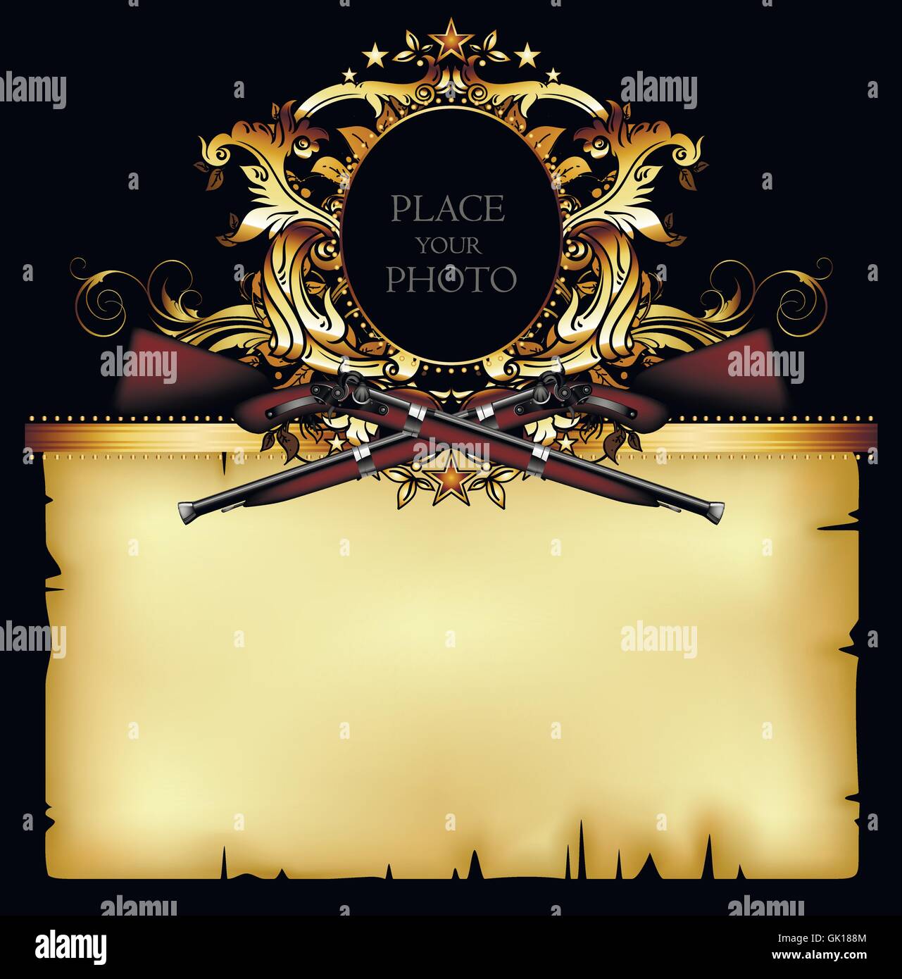 paper background with guns Stock Vector Image & Art - Alamy