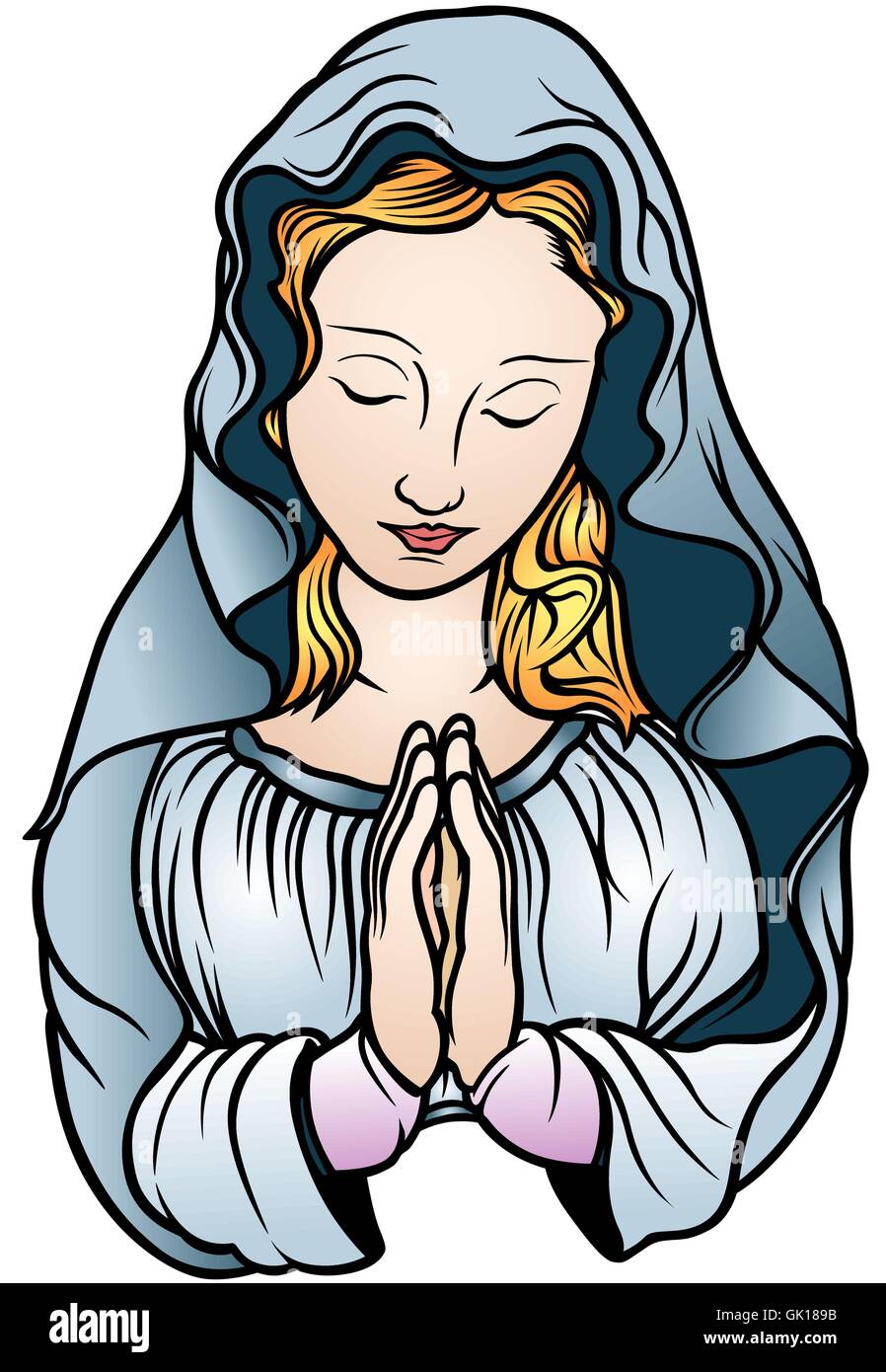Virgin mary clipart Stock Vector Images - Alamy