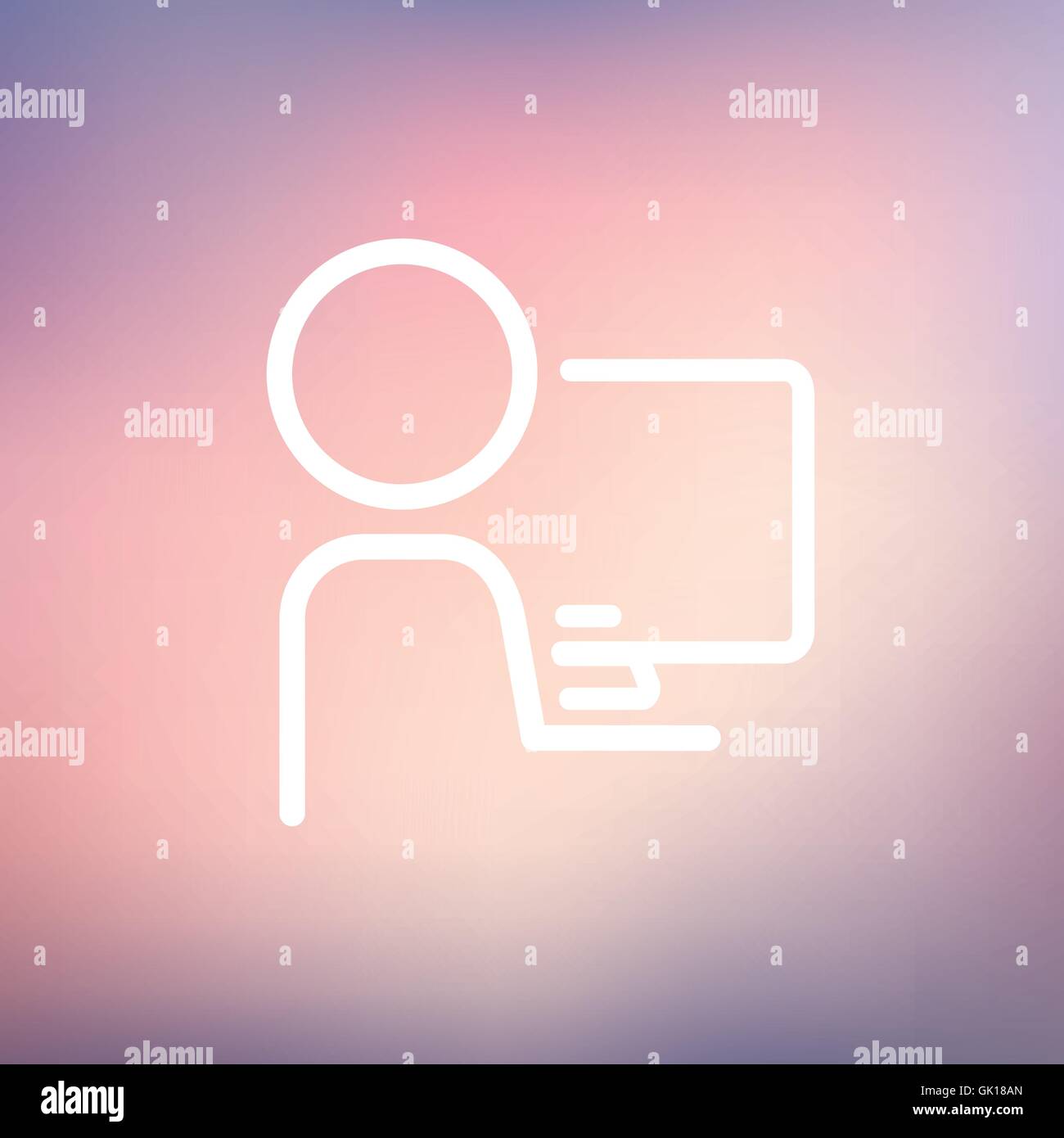 Cartoon surprised man bubble hi-res stock photography and images - Alamy