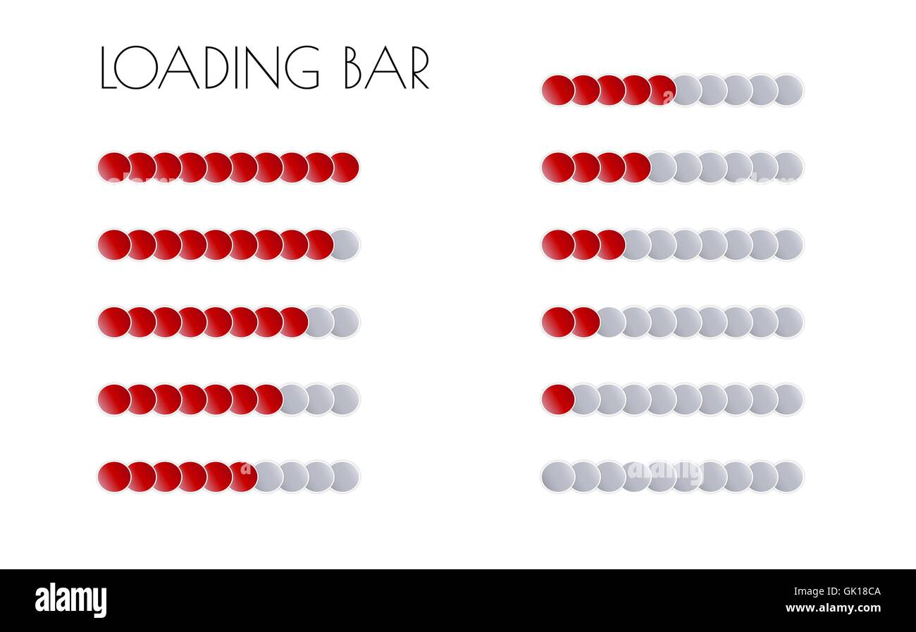 red loading bars Stock Vector Image & Art - Alamy