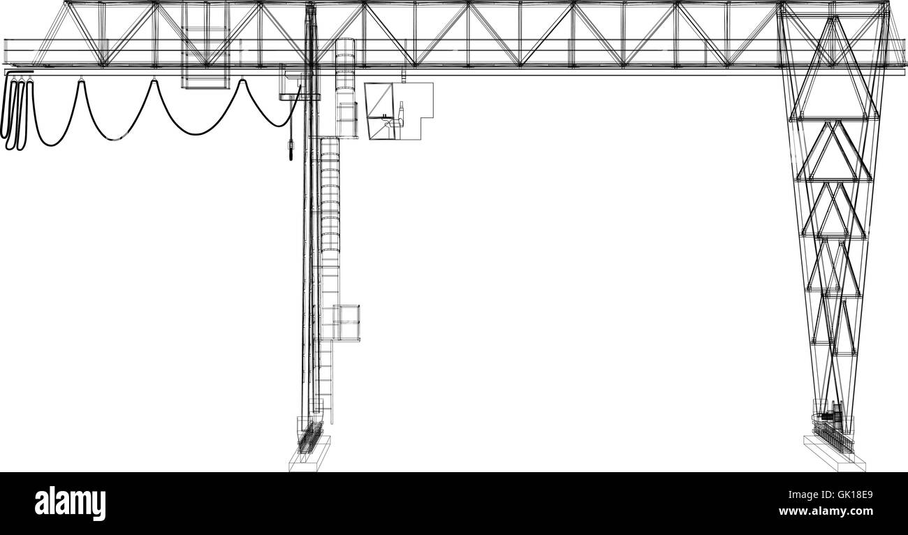 Gantry frame Stock Vector Images - Alamy