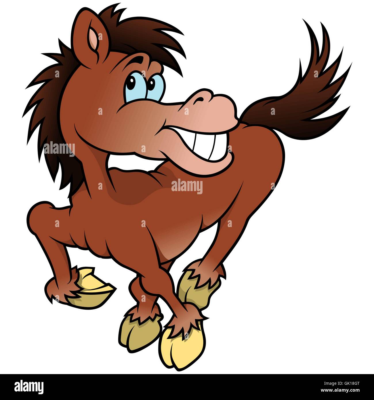 Laughing horse Stock Vector Images - Alamy