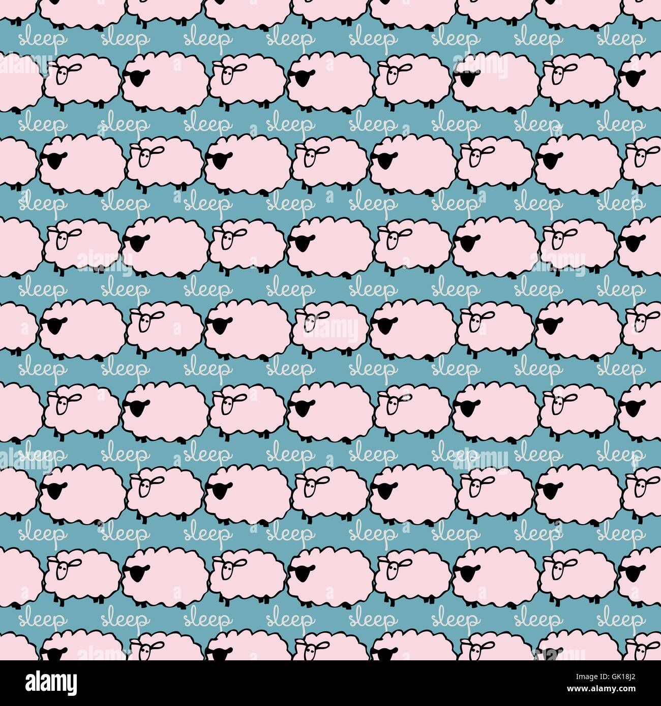 seamless pattern with sheep Stock Vector Image & Art - Alamy