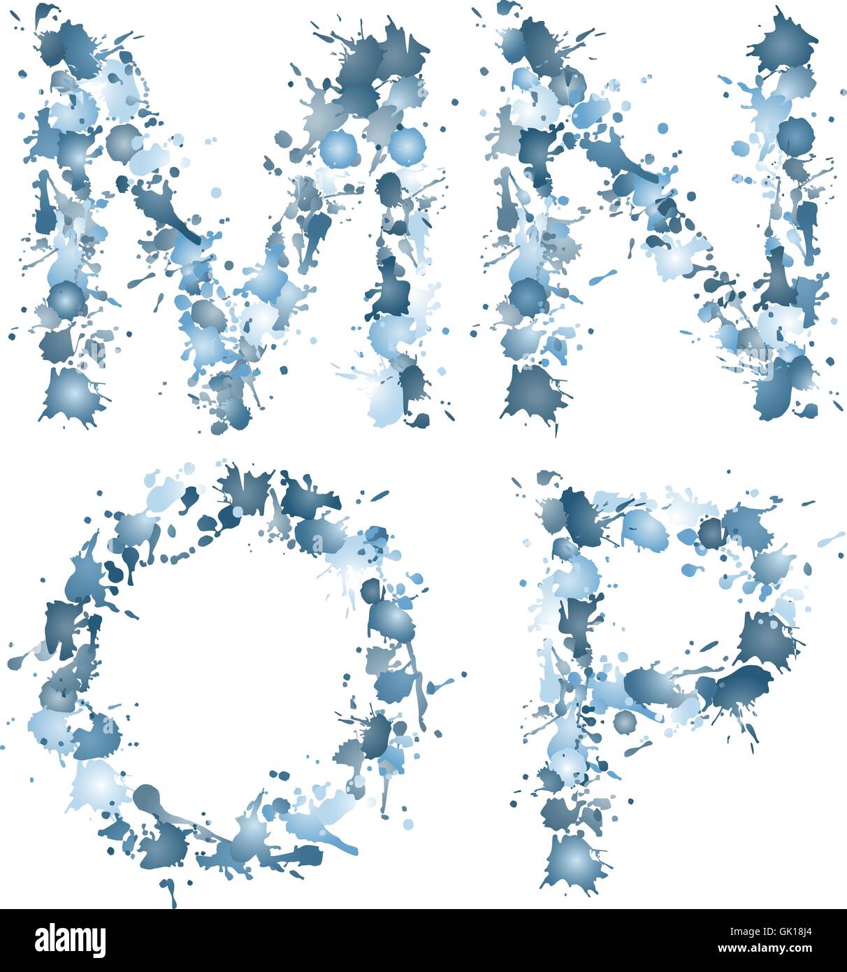 Water letter p Stock Vector Images - Alamy