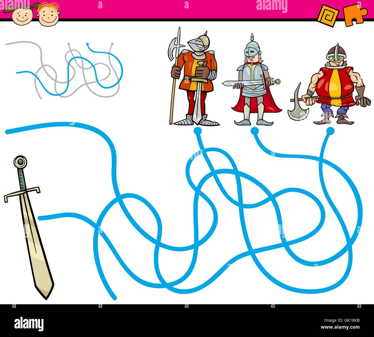 Solution paths Stock Vector Images - Alamy