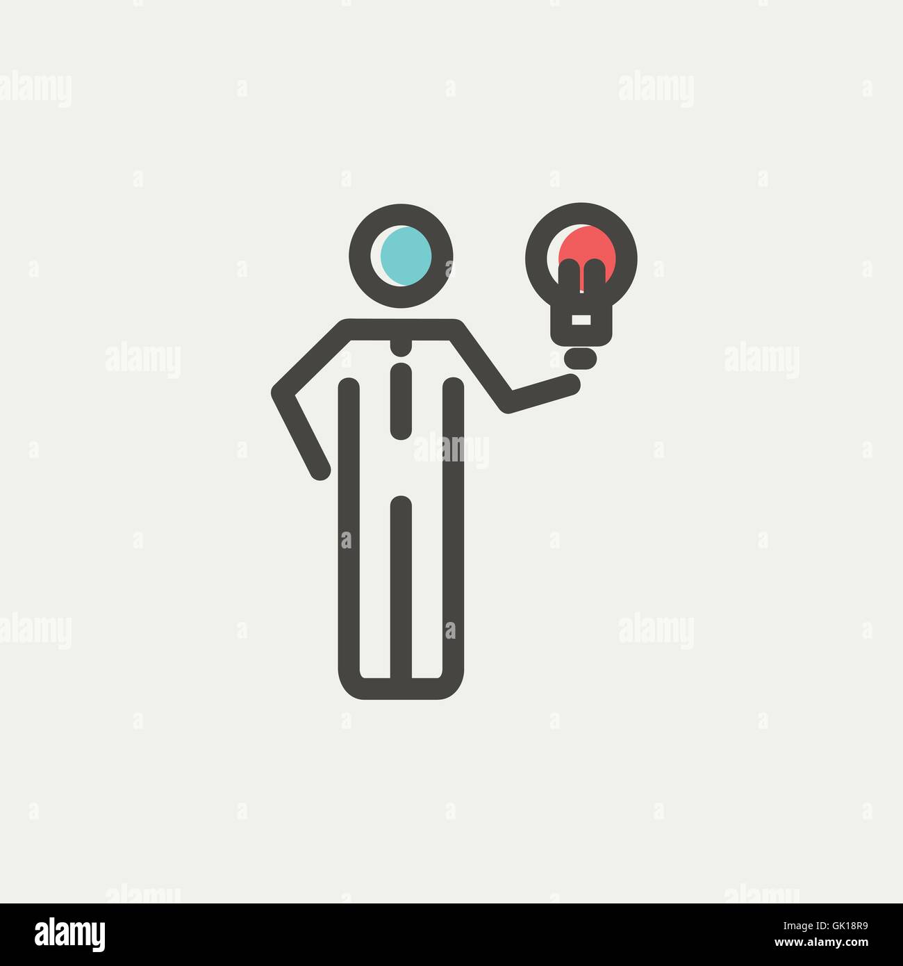 Hand drawn man holding Stock Vector Images - Alamy