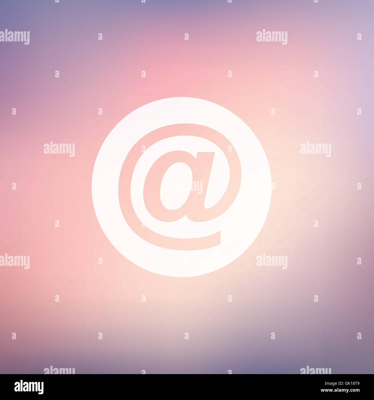 Mail email icon in blue Stock Vector Images - Alamy