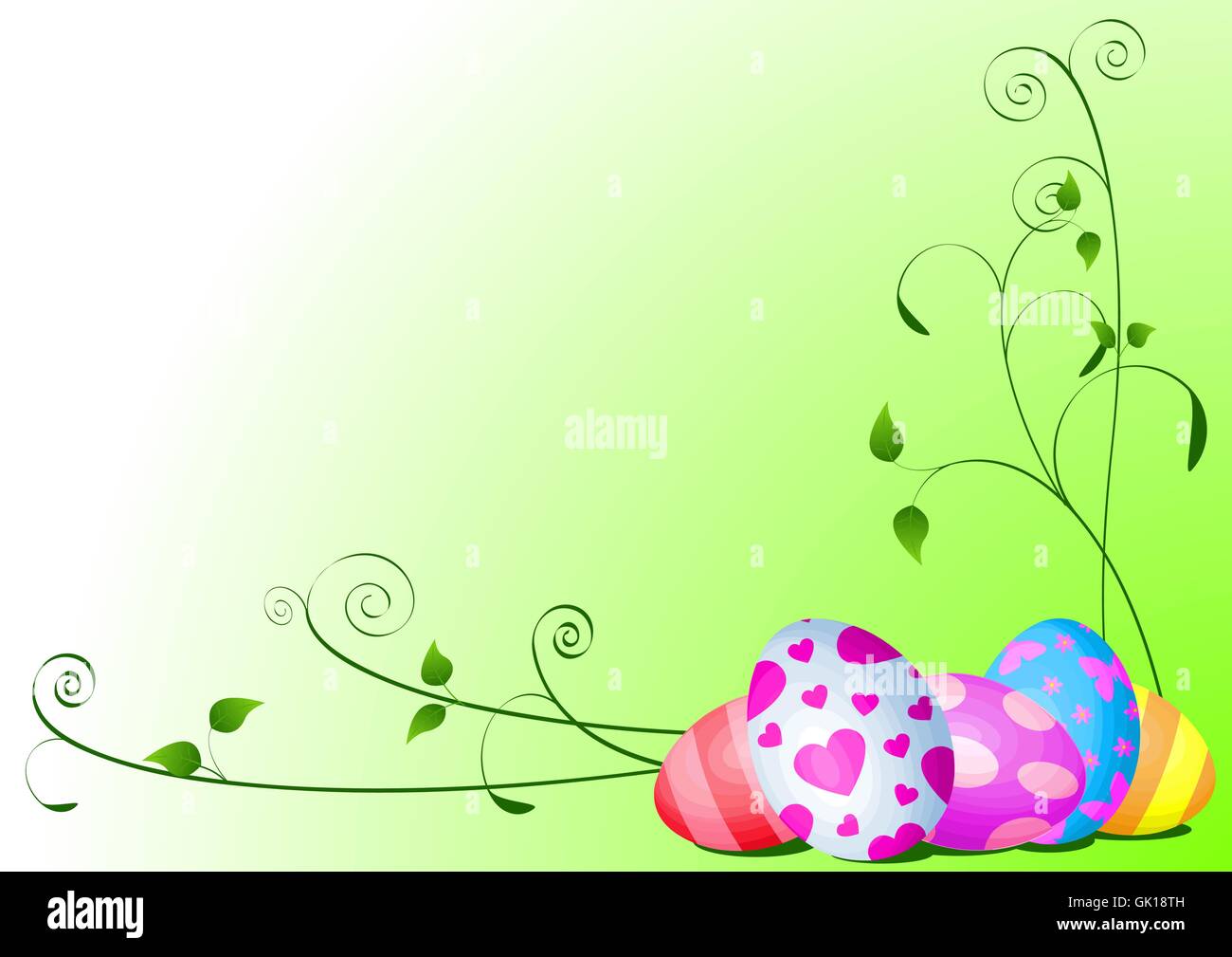 Easter egg heart decoration Stock Vector Images - Alamy